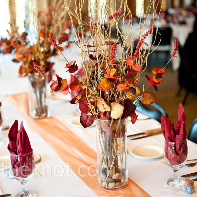 Leaf and Berry Centerpieces