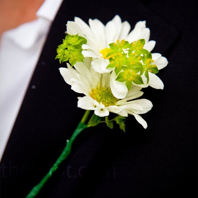 White Daisy Boutonniere