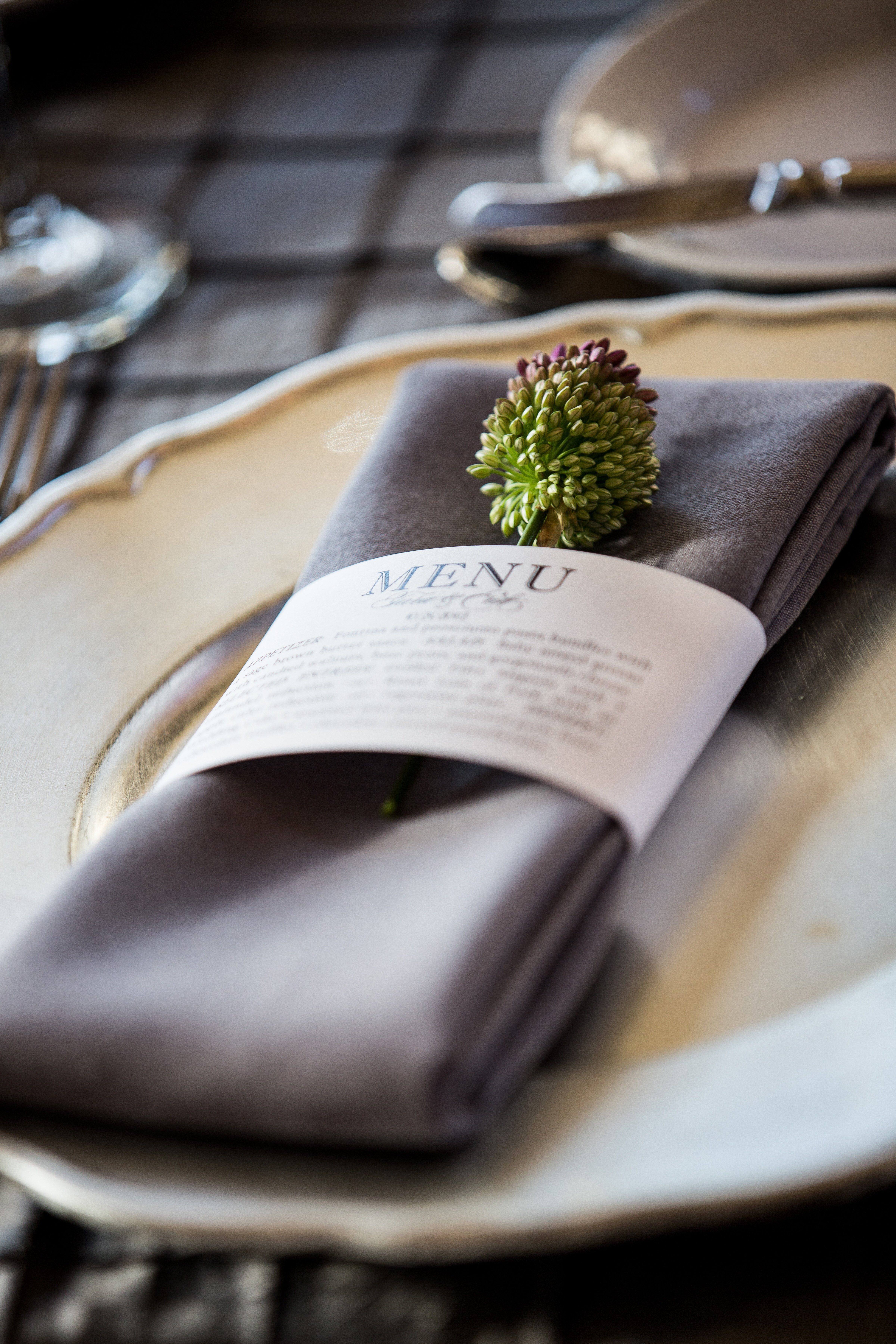 DIY Wraparound Menu Cards