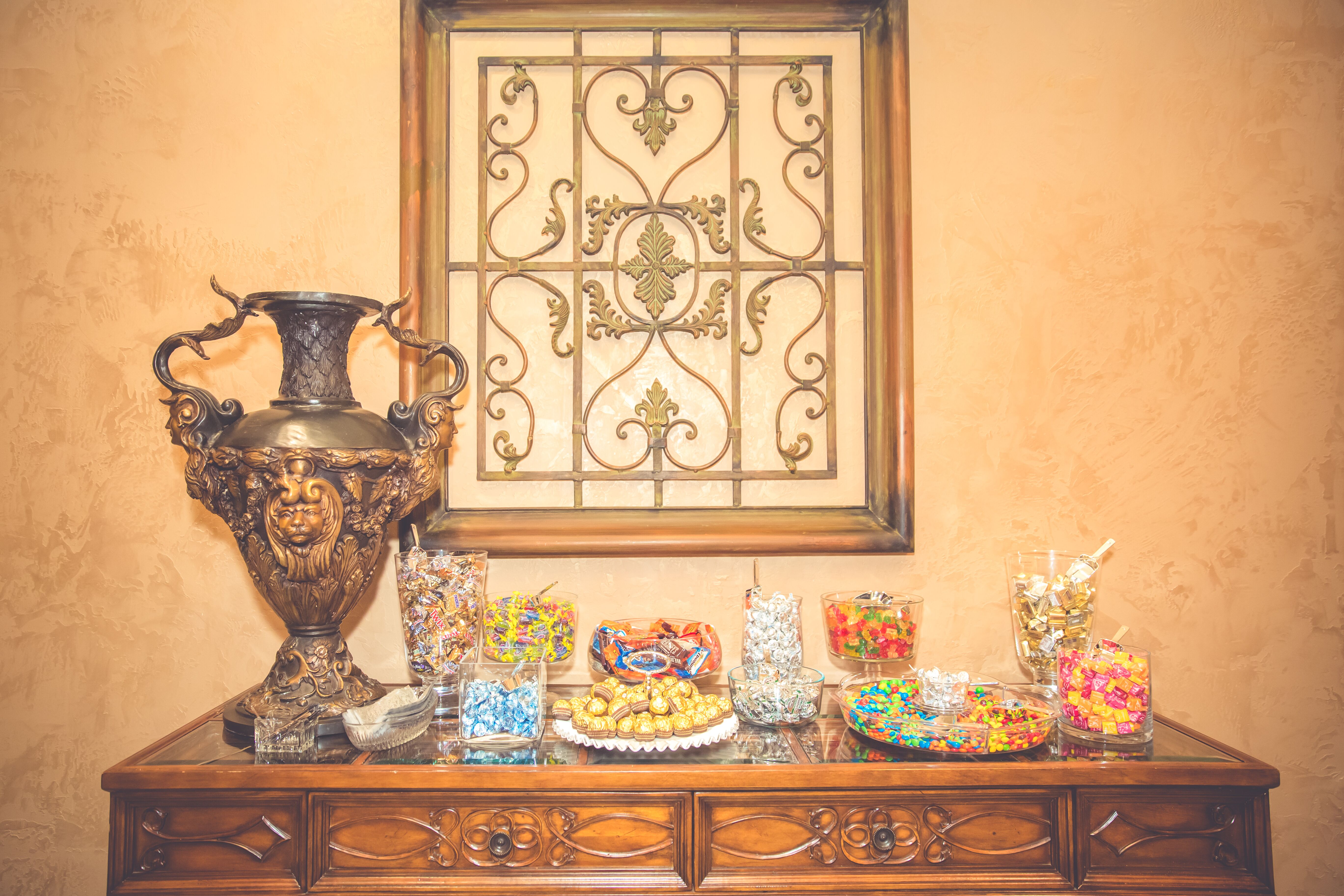 Candy Bar at Chateau Polonez Reception in Houston