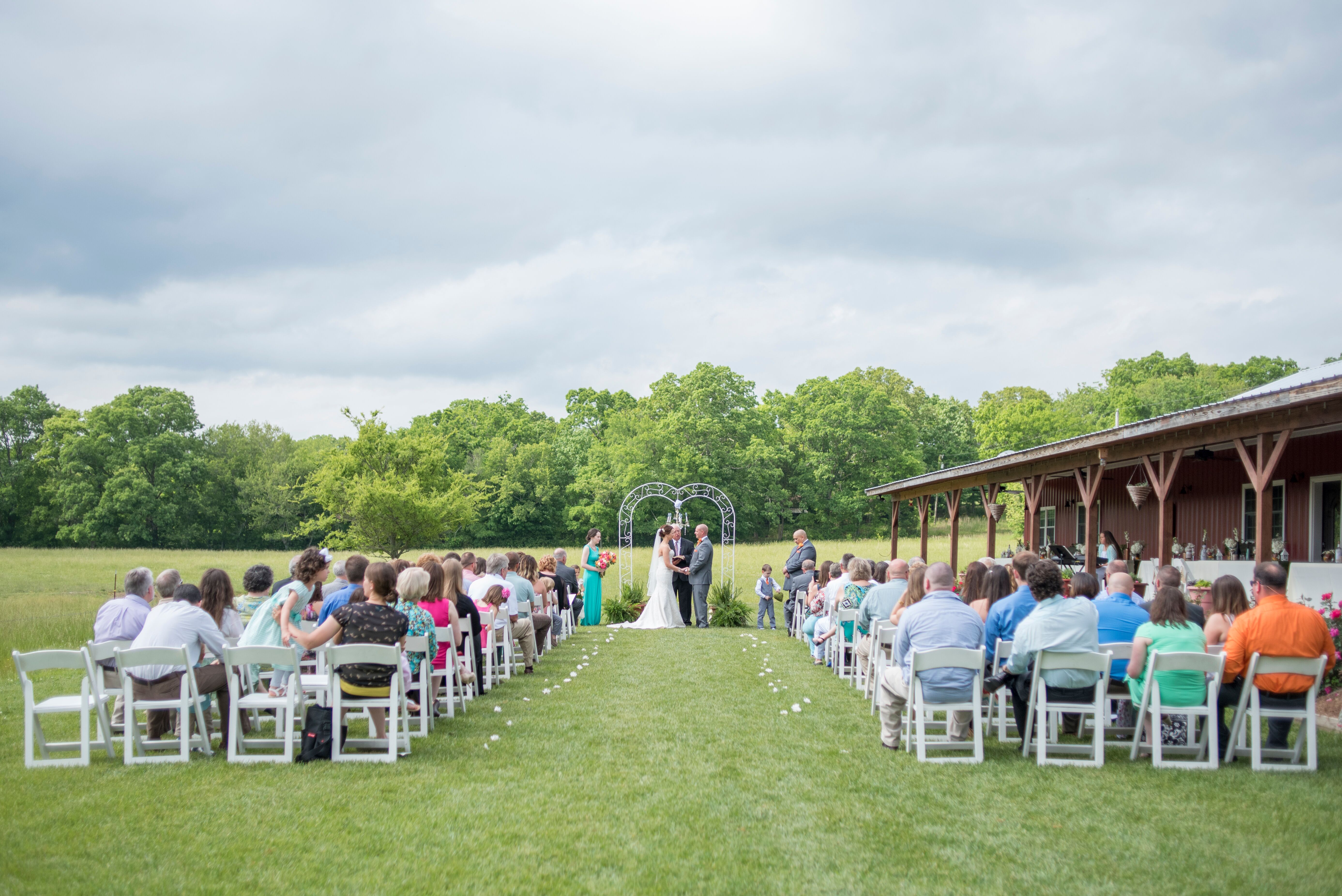 Rustic Farm Outdoor Ceremony