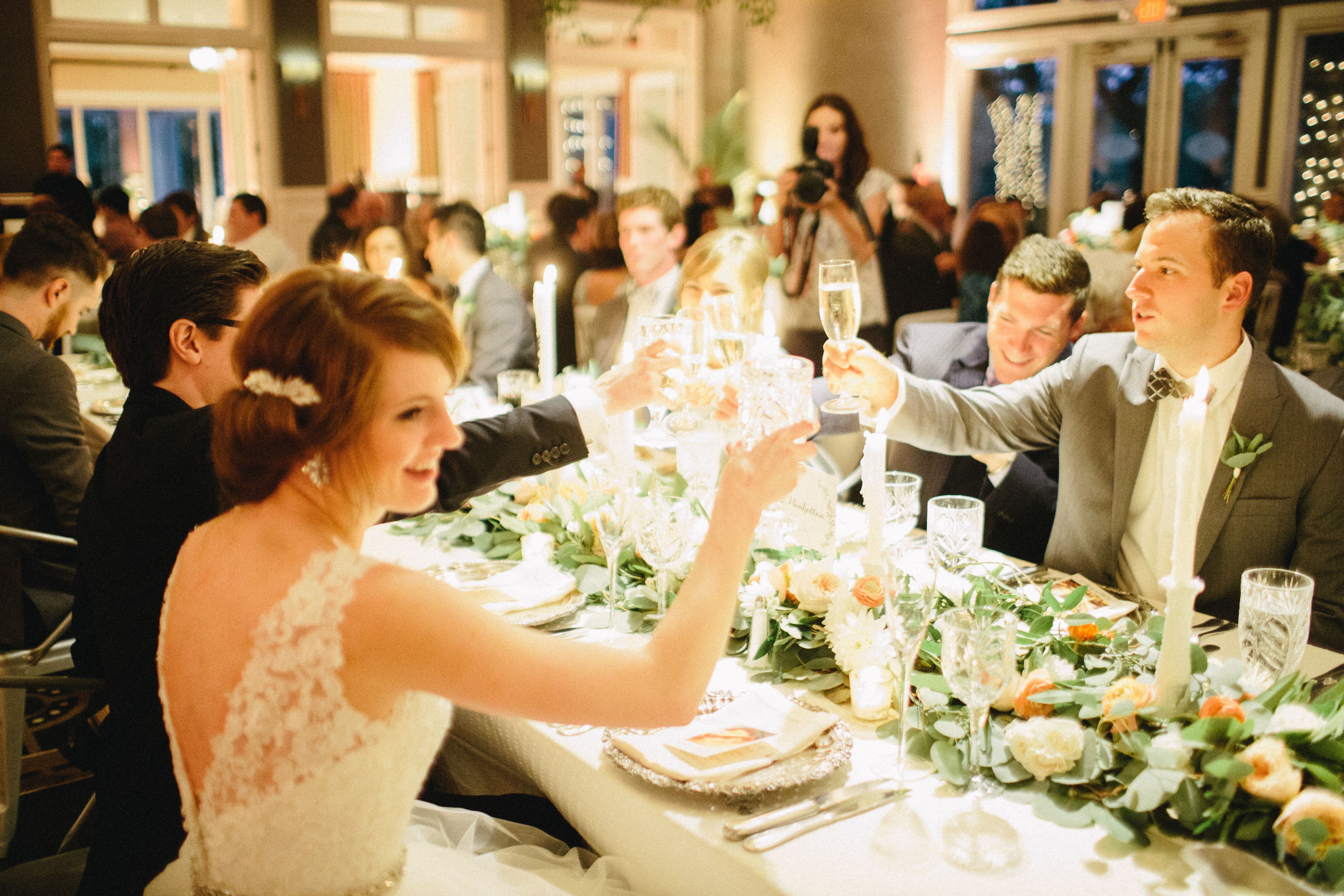 New York Garden Party Reception Toast at Austin Country Club