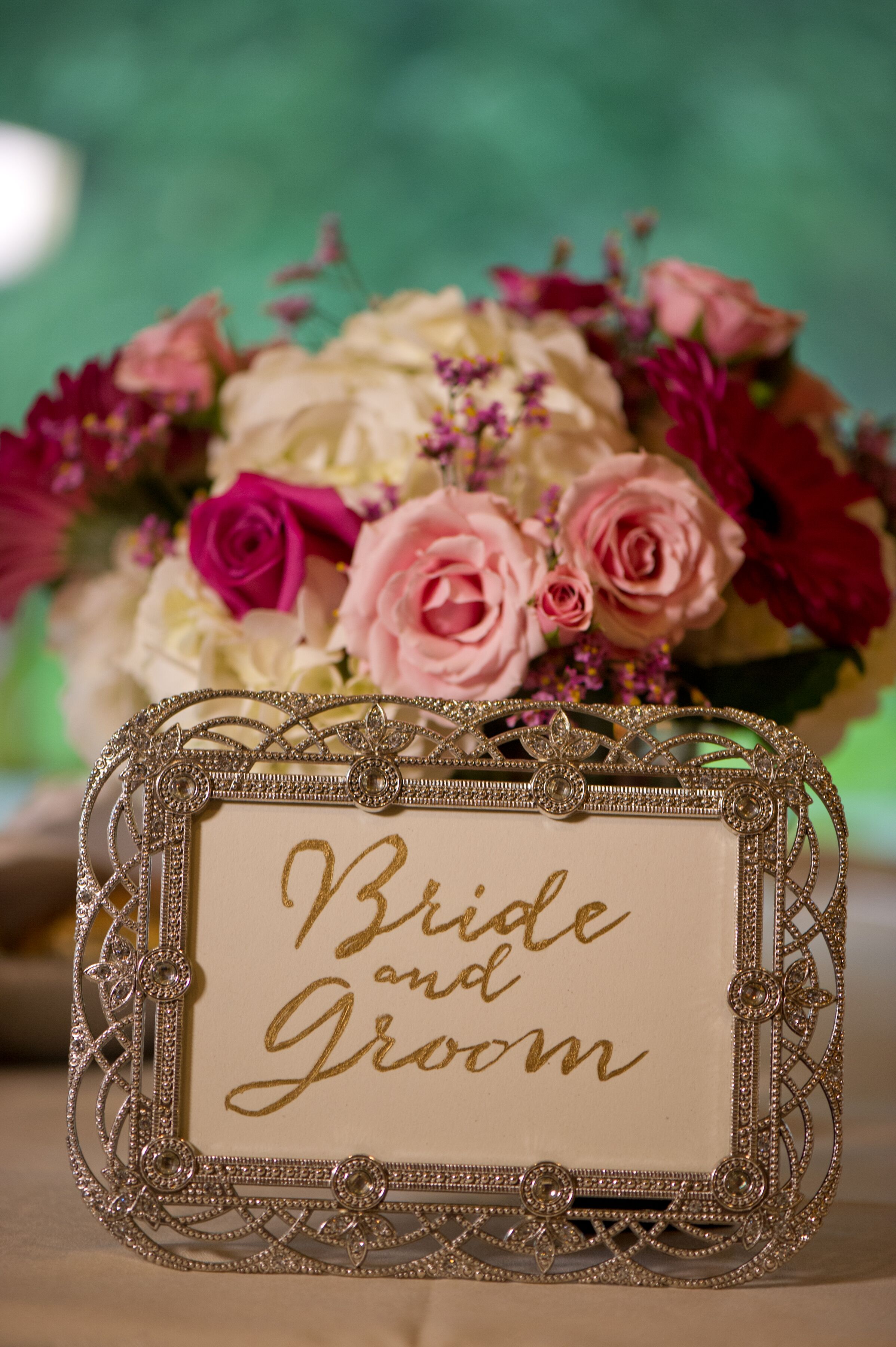Sparkly Frame Wedding Sign