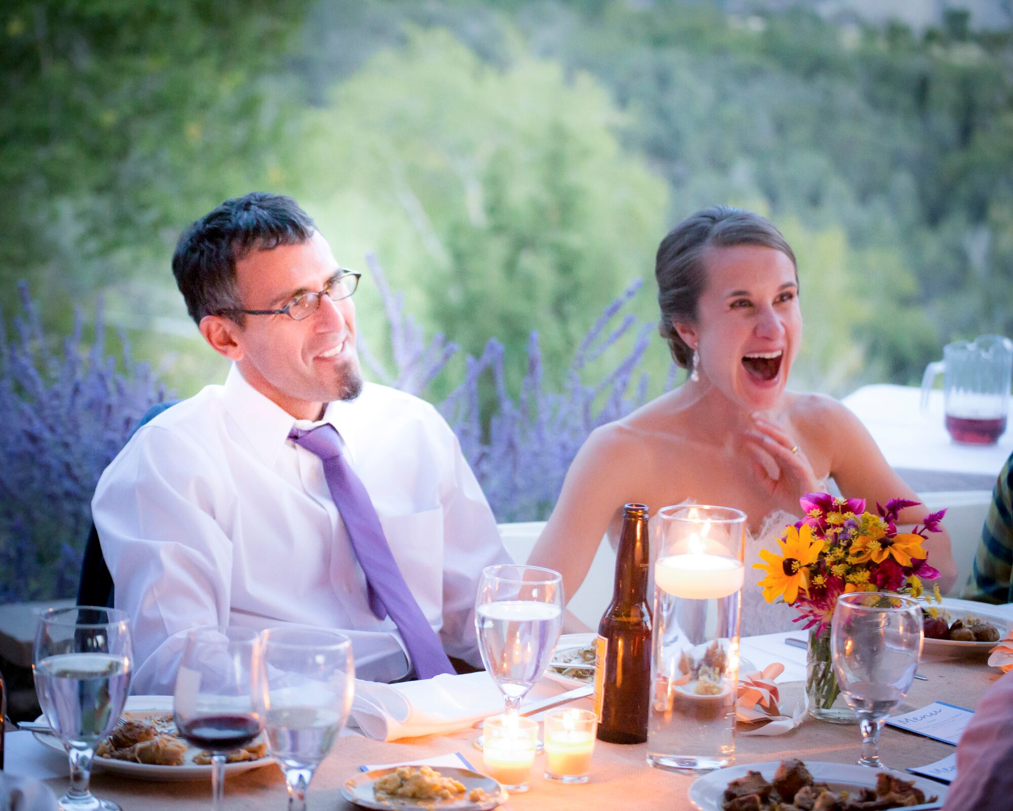 Jenny and Dave Simple, Rustic Reception at Azura