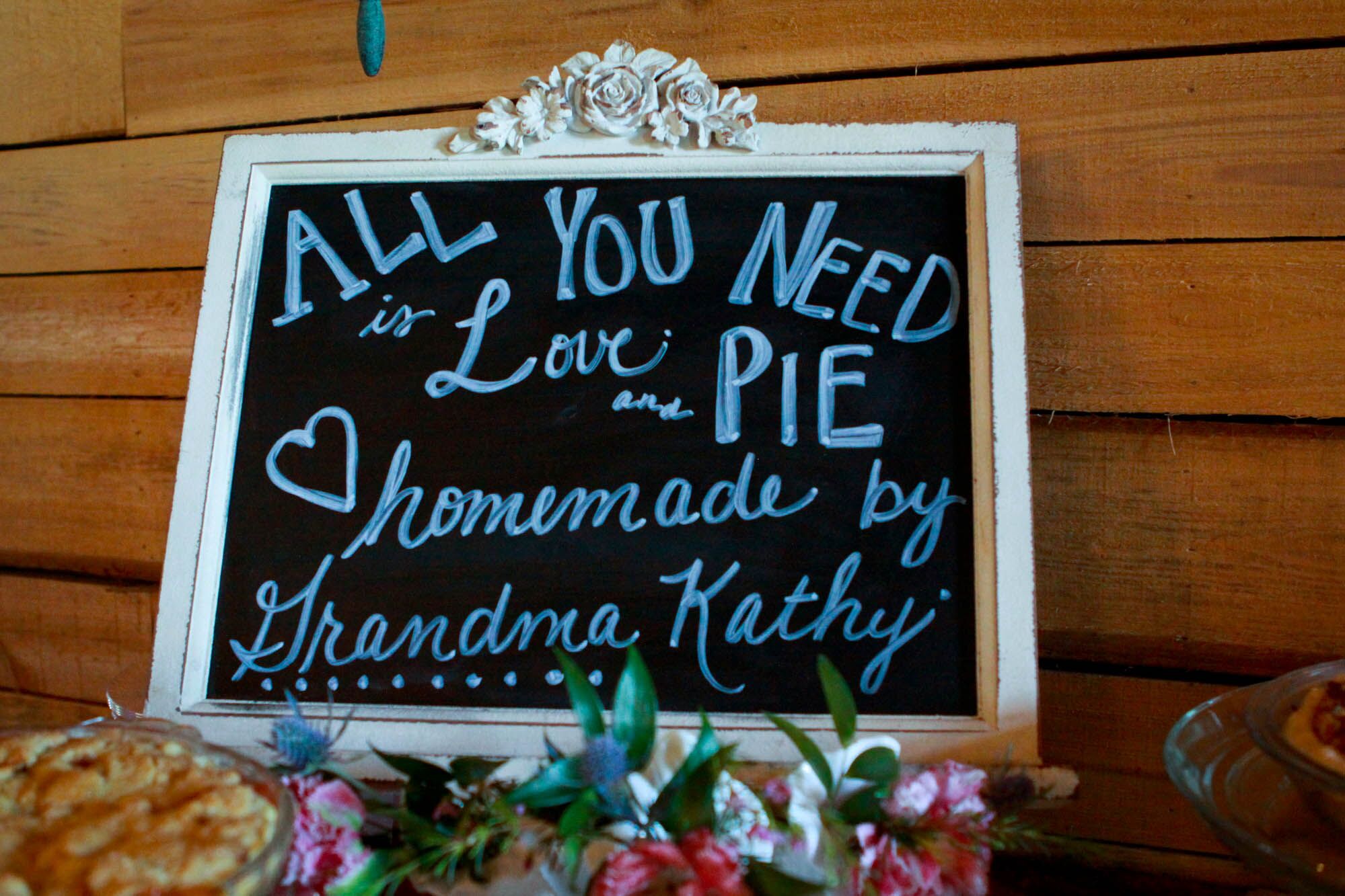 Handrawn Chalkboard Dessert Sign