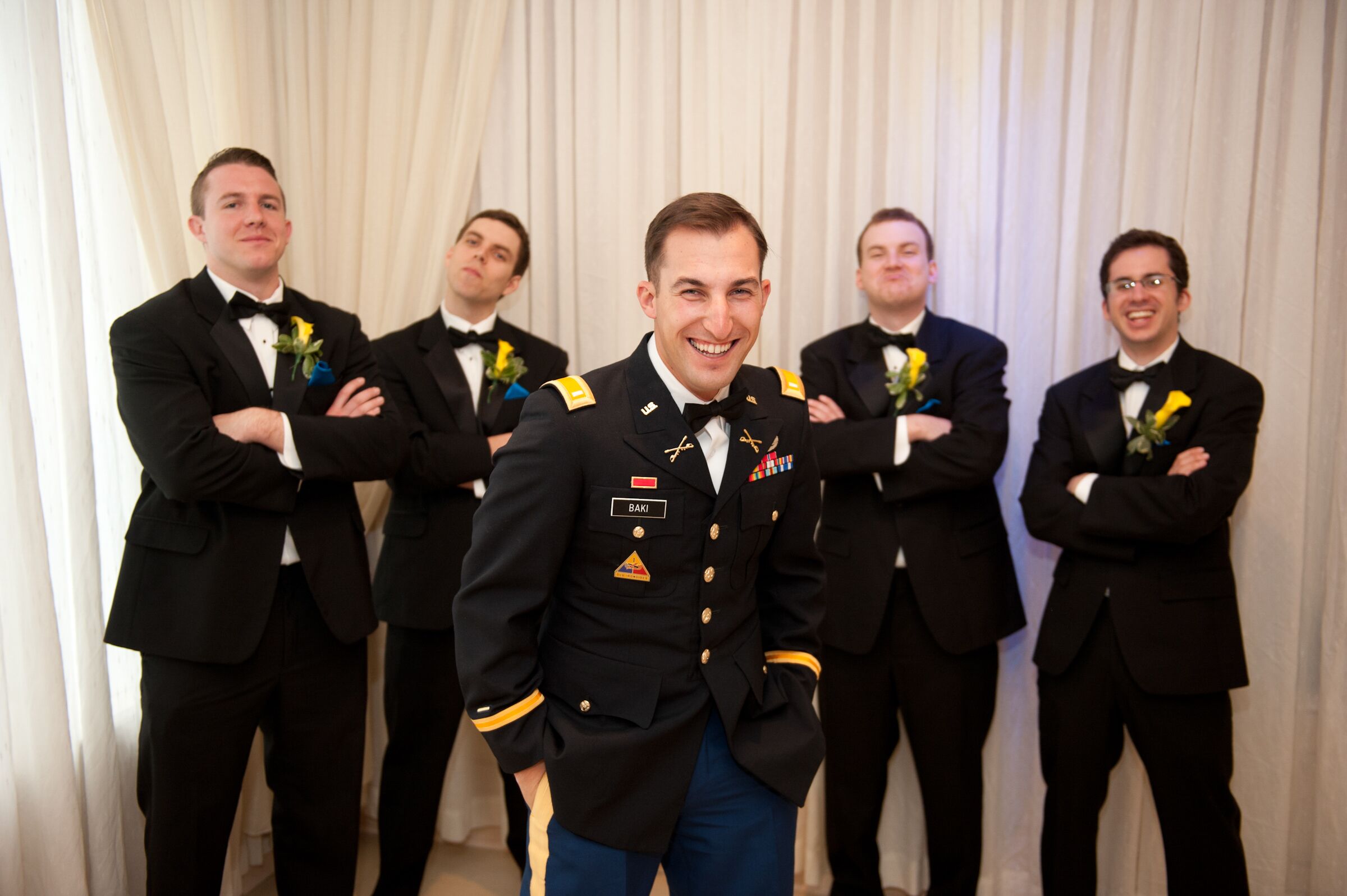 Traditional Army Uniform Groom's Attire