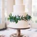 Simple Tiered Cake With Greenery
