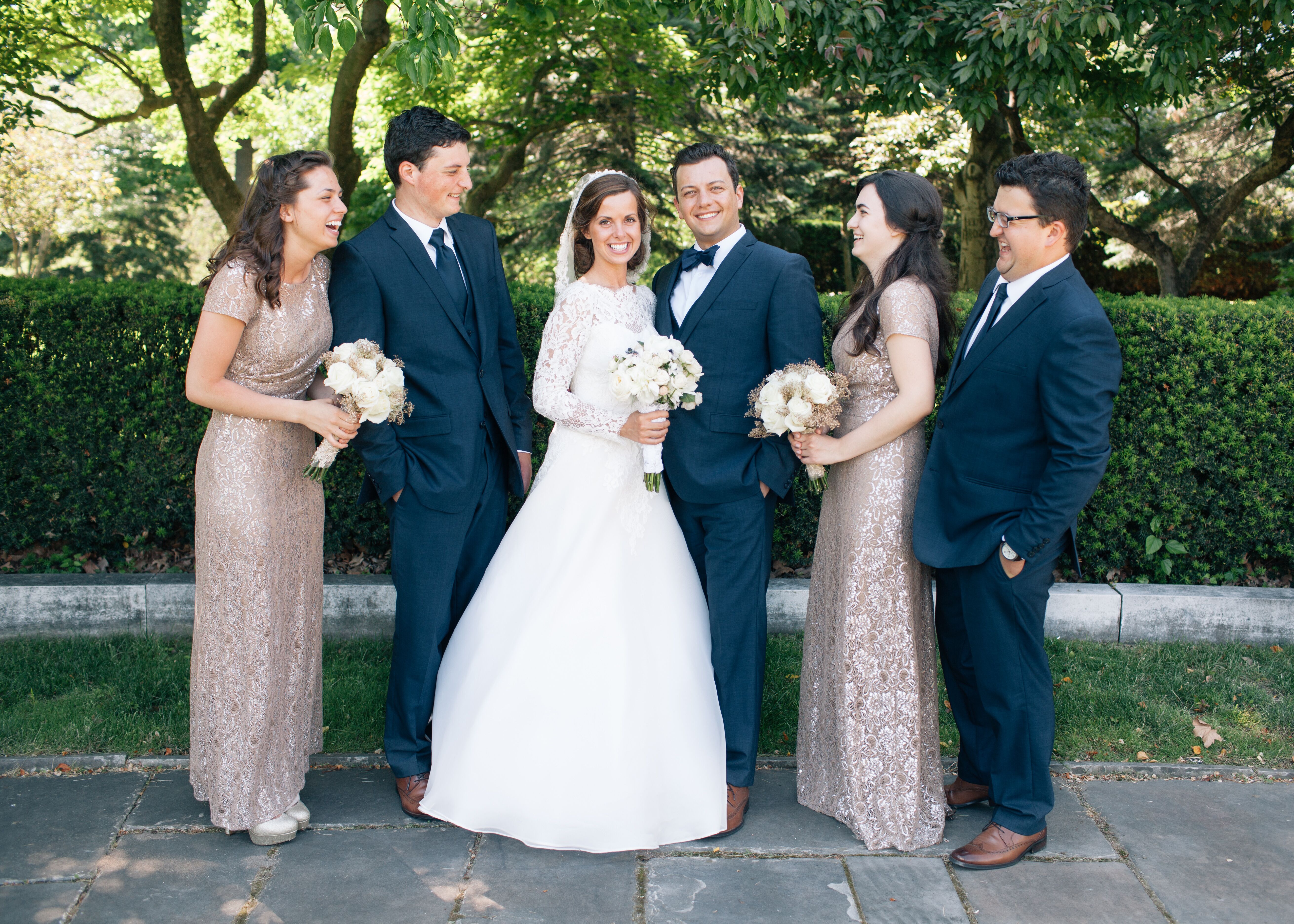 Bride and Groom, Wedding Party