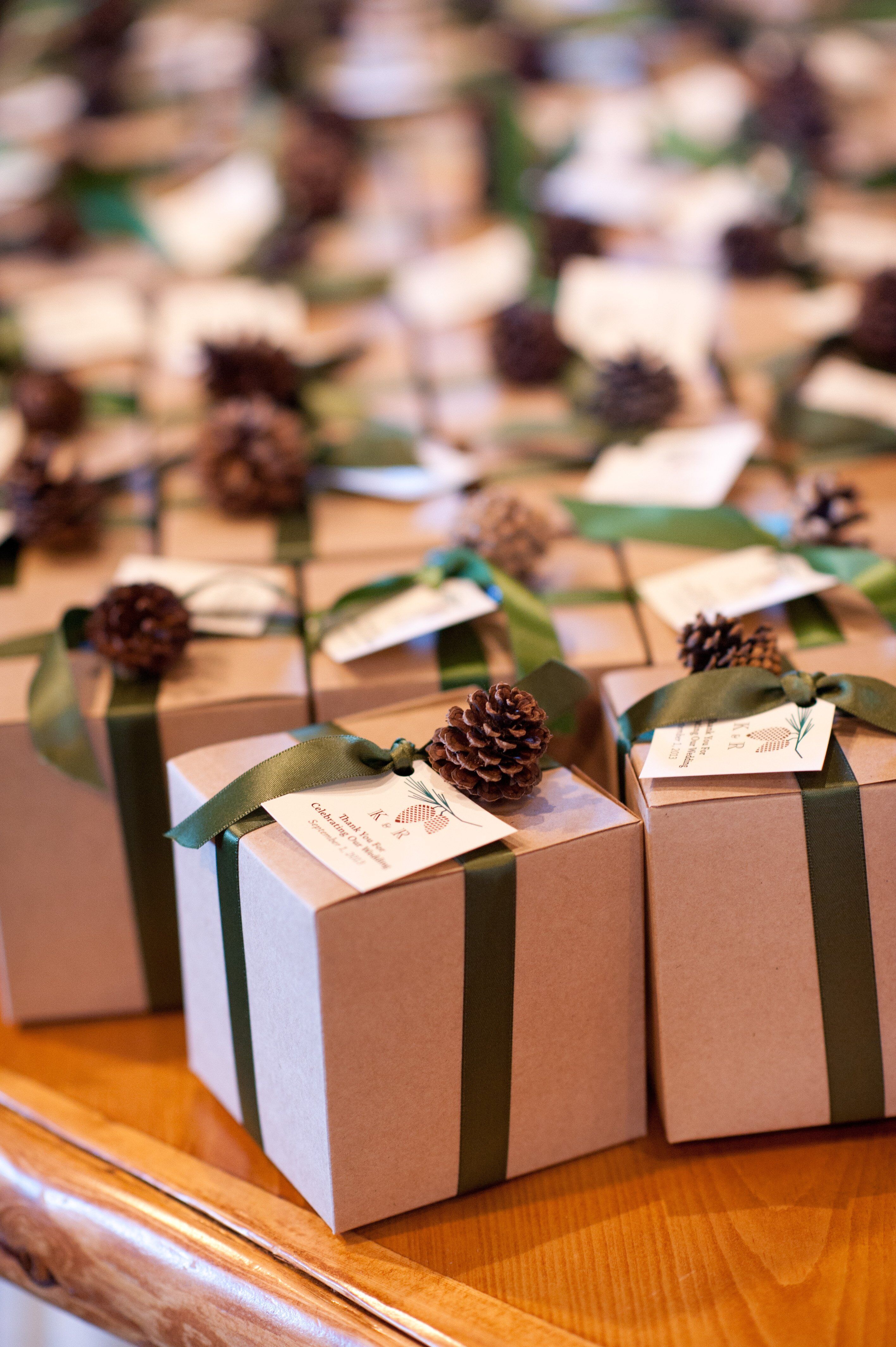 Pinecone Adorned Favors