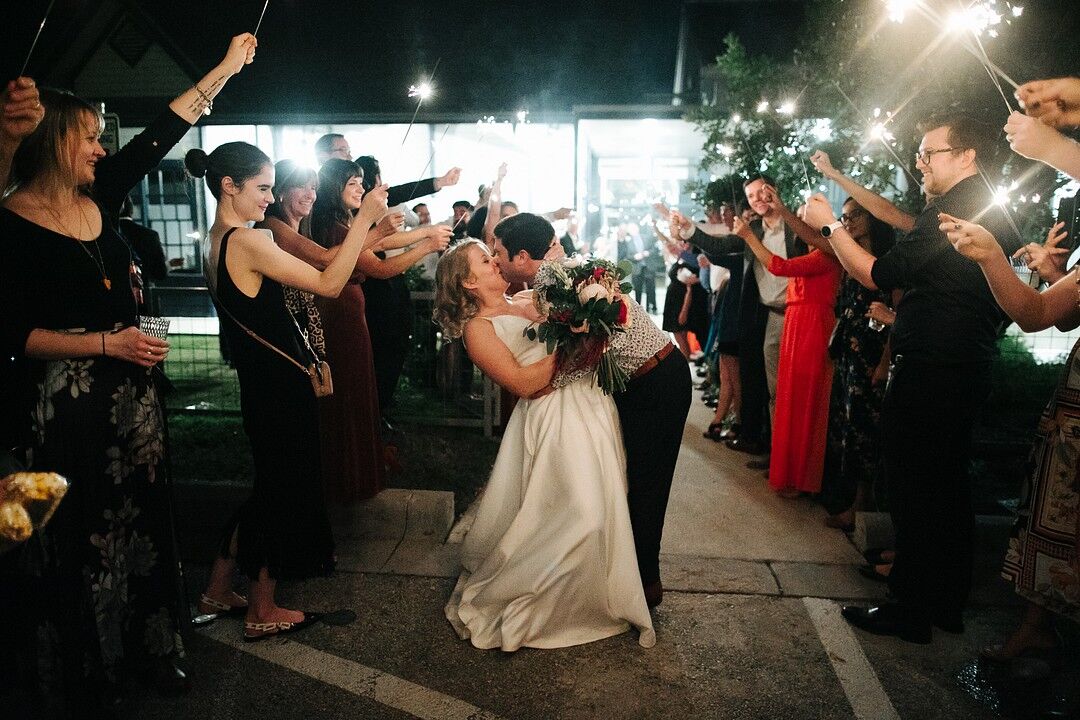 Modern Sparkler Exit at Springdale Station in Austin, Texas