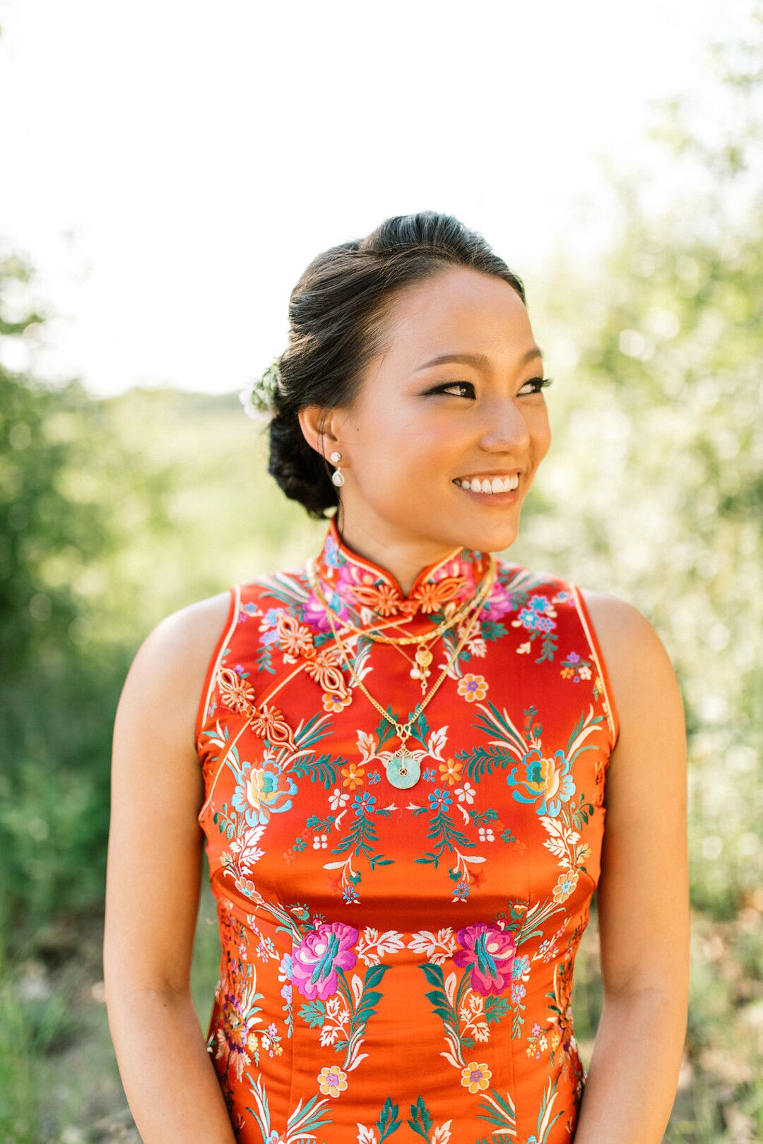 Bride in Traditional Chinese Wedding Attire