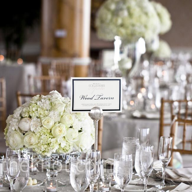 Ivory Floral Centerpieces