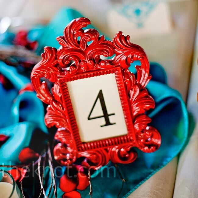 Red Table Numbers