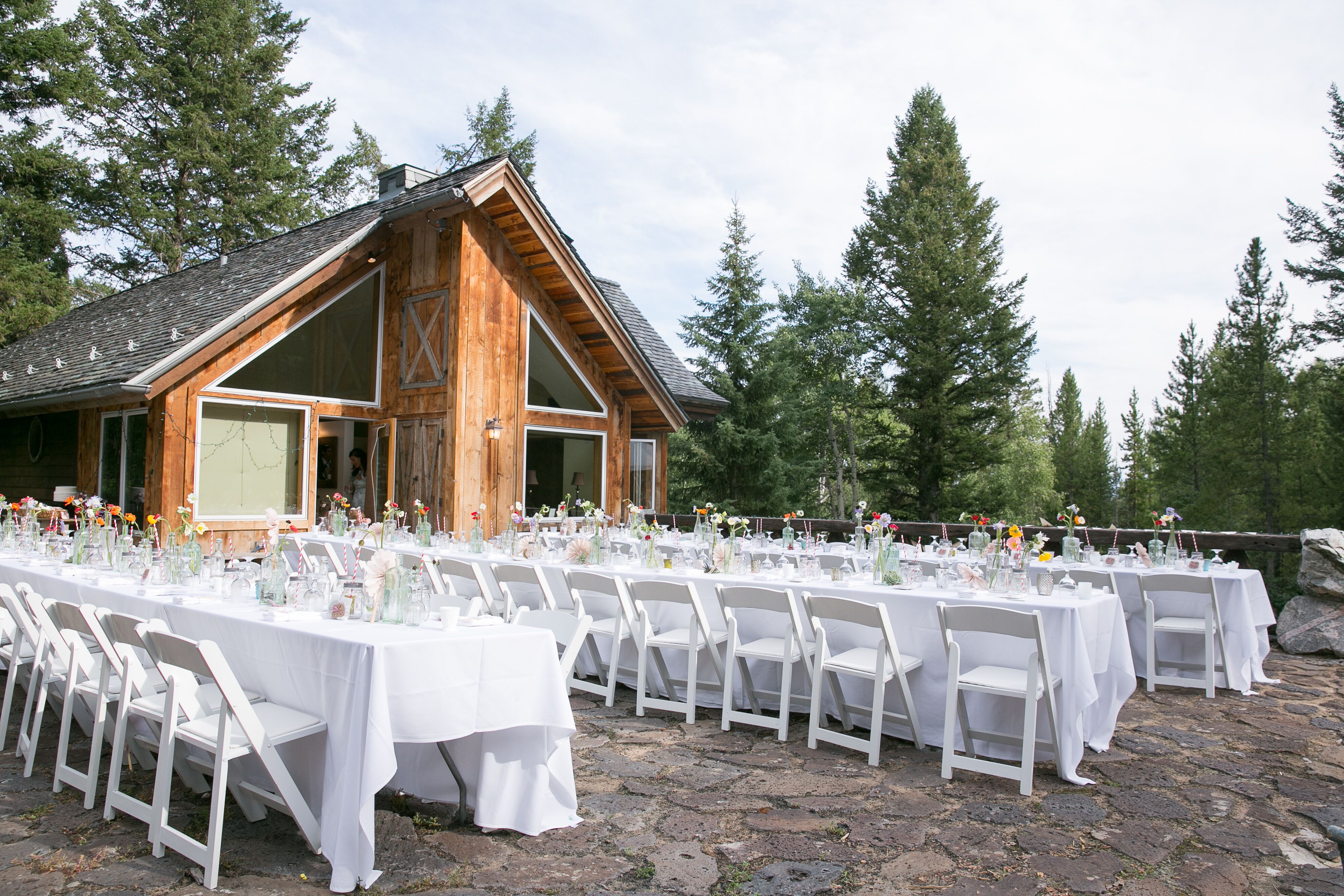 A Simple, Rustic Reception in Wyoming
