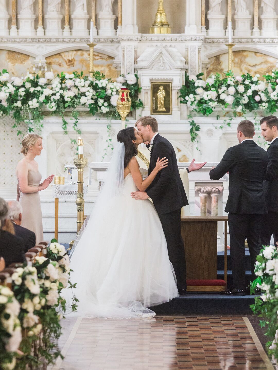 Formal Church Wedding Ceremony in Boston