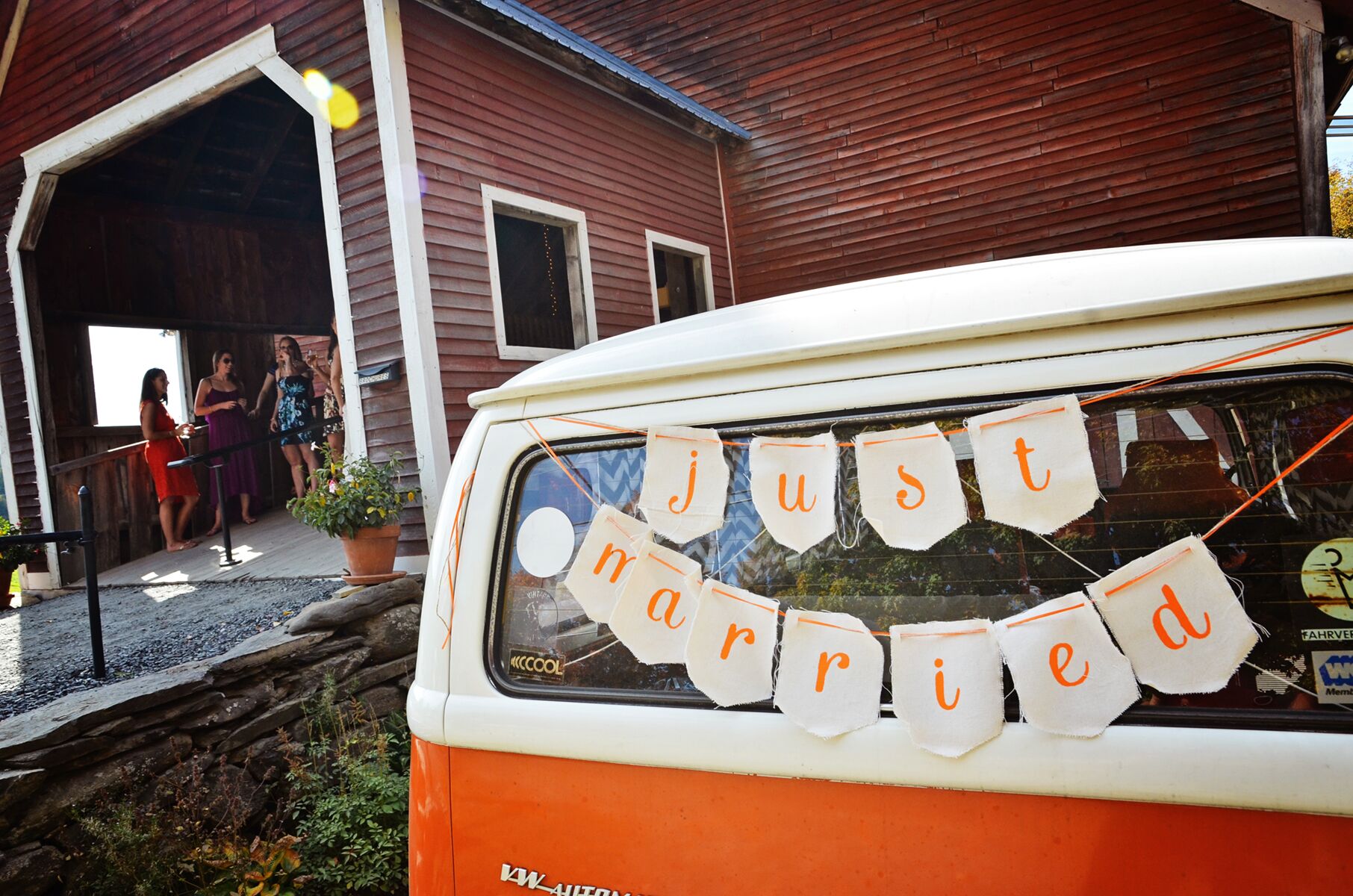 "Just Married" 1973 VW Bus