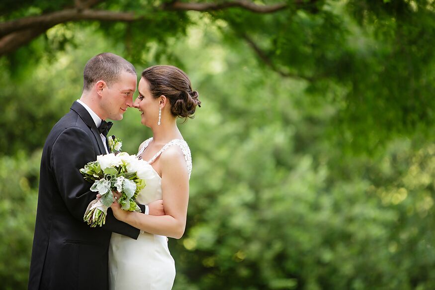 Bride and Groom in Neutral Tones