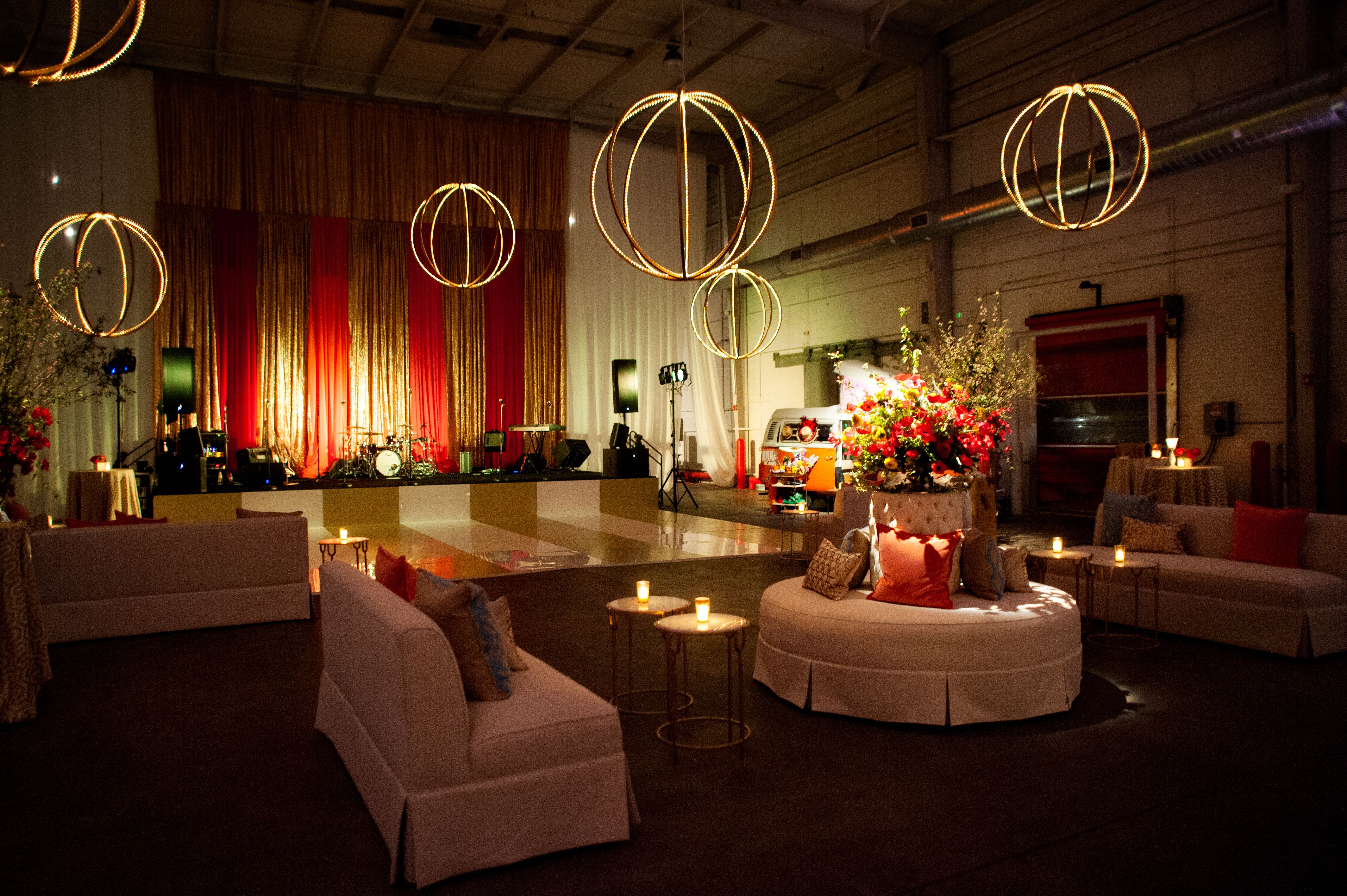 Suspended Modern Geometric Reception