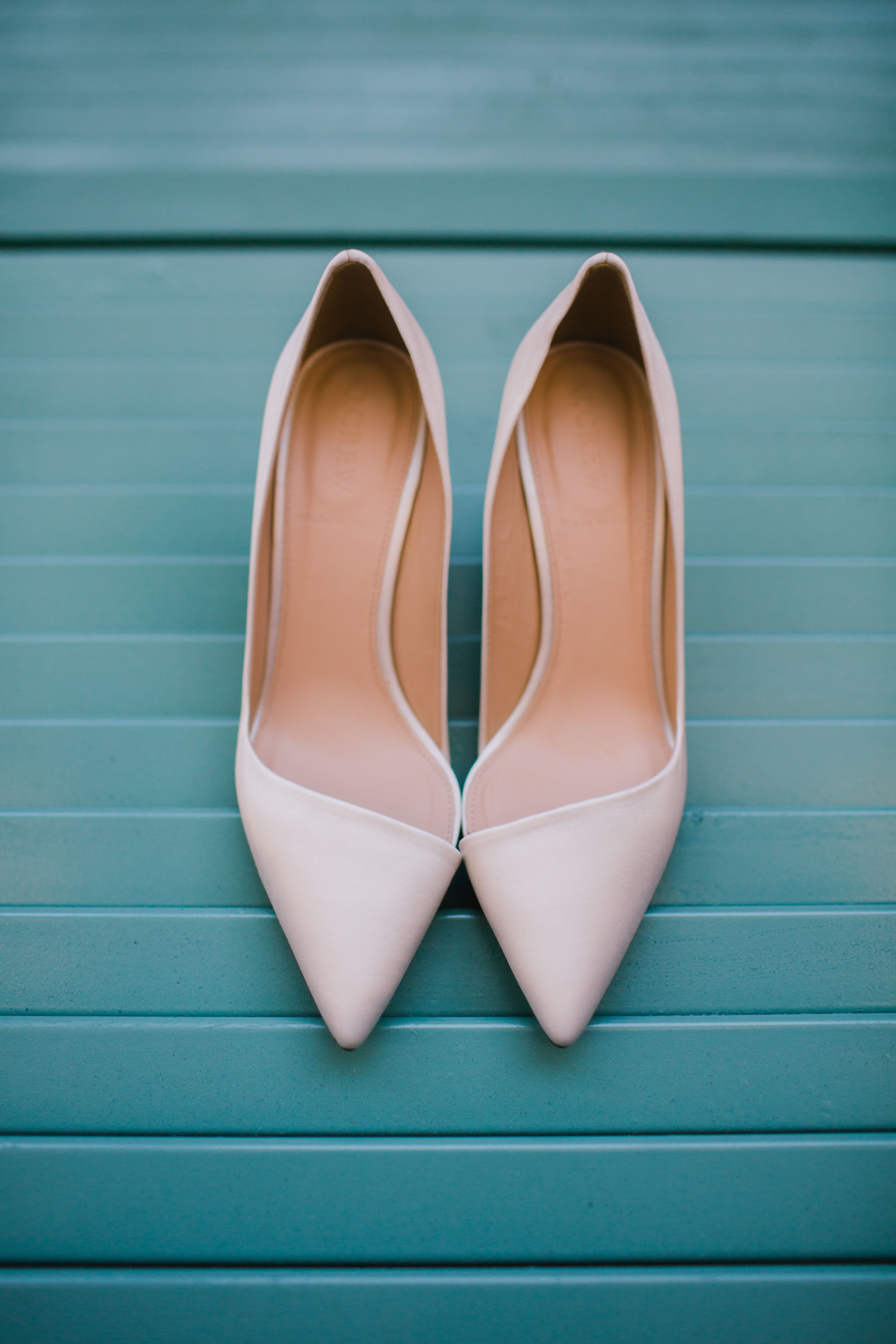 Asymmetric-Cut Blush Pumps