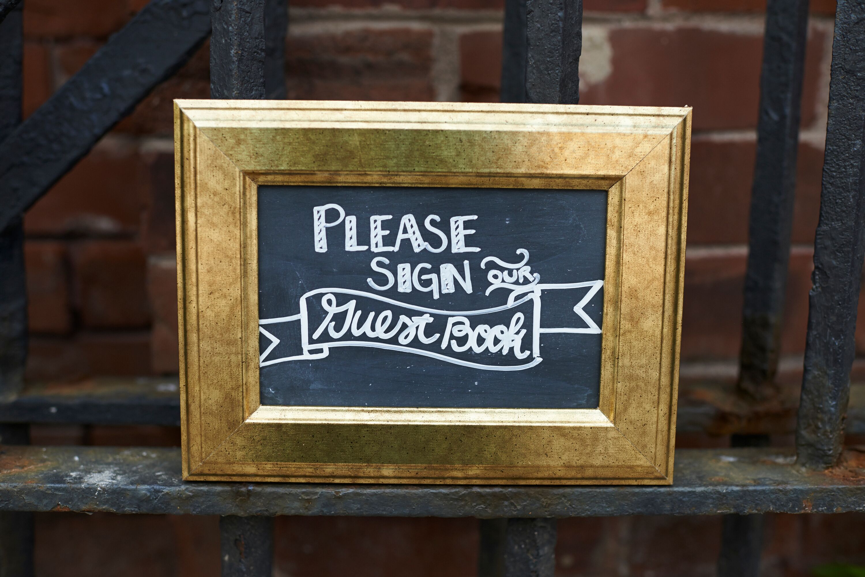 Gold Framed DIY Sign
