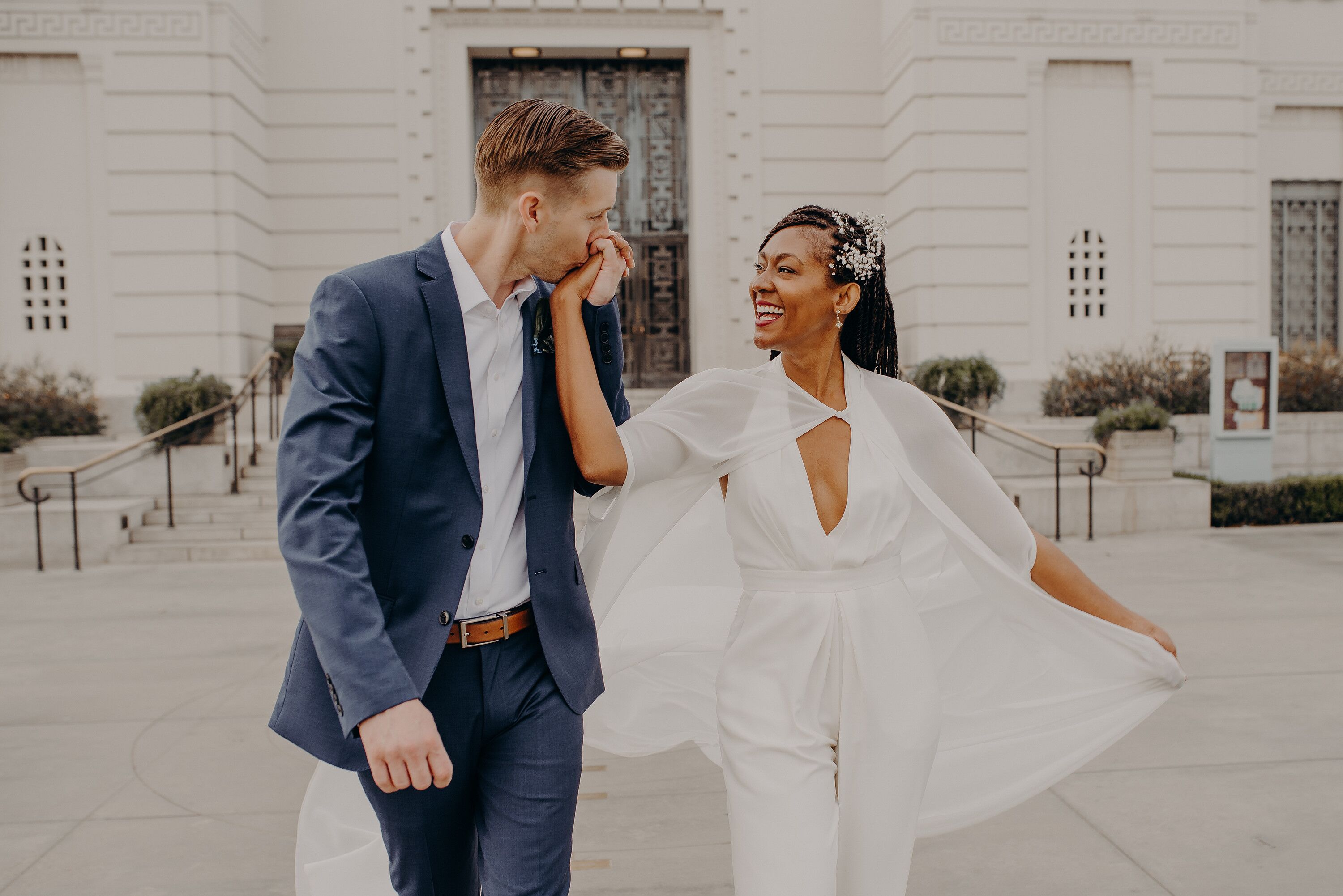 Couple at the Griffith Observatory in Los Angeles, California