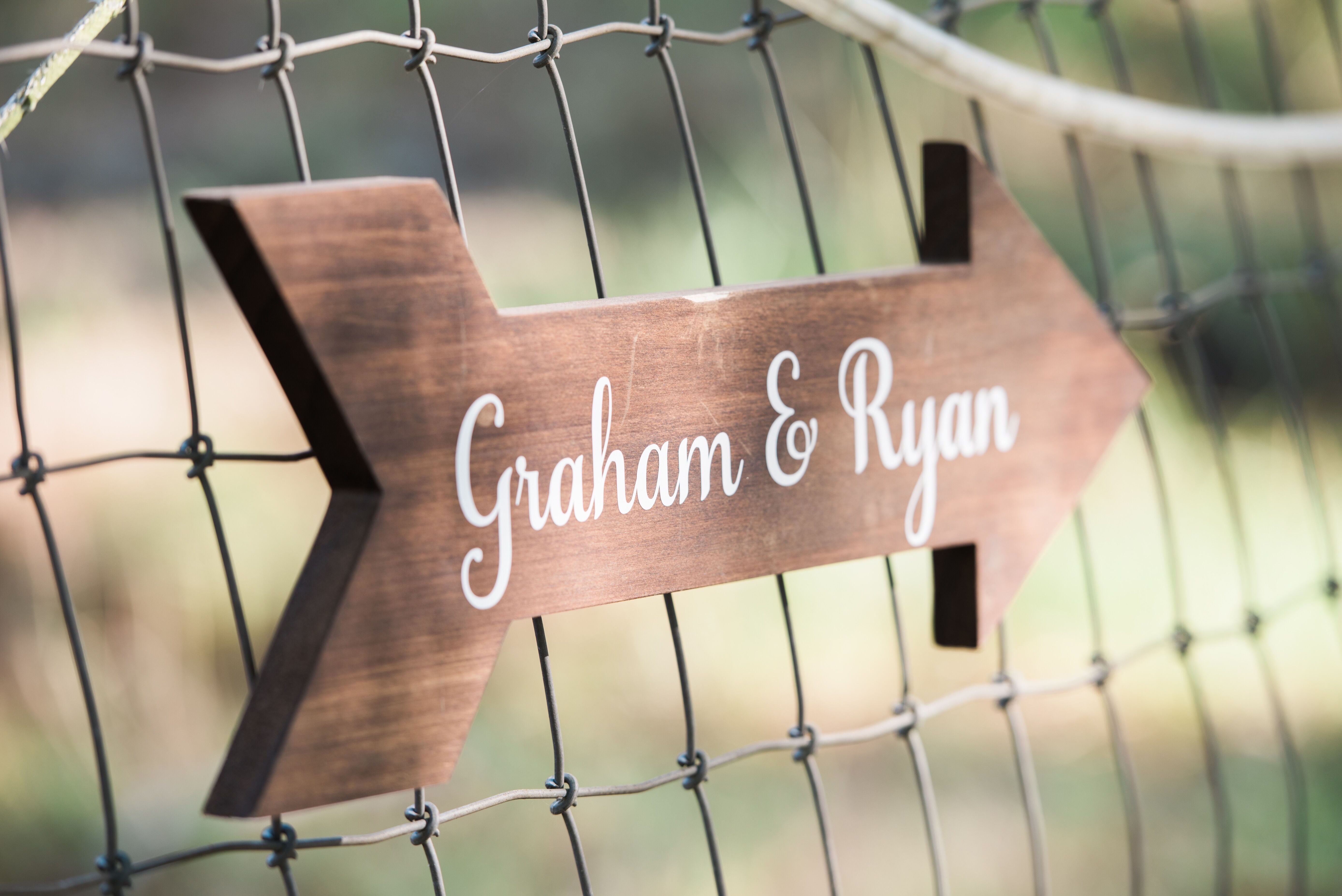 Handcrafted Wooden Signs for Ceremony