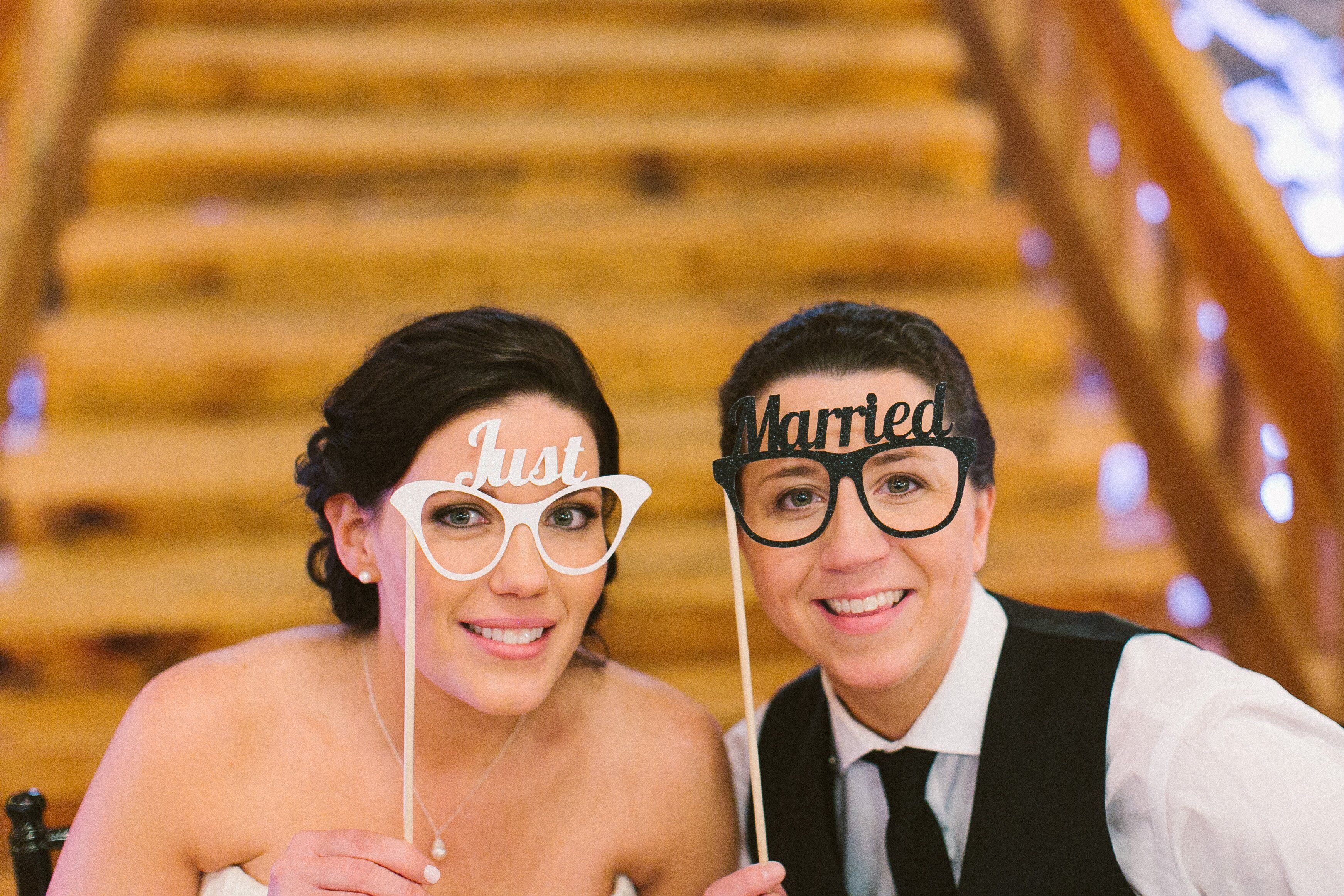 Just Married Photo Booth Props