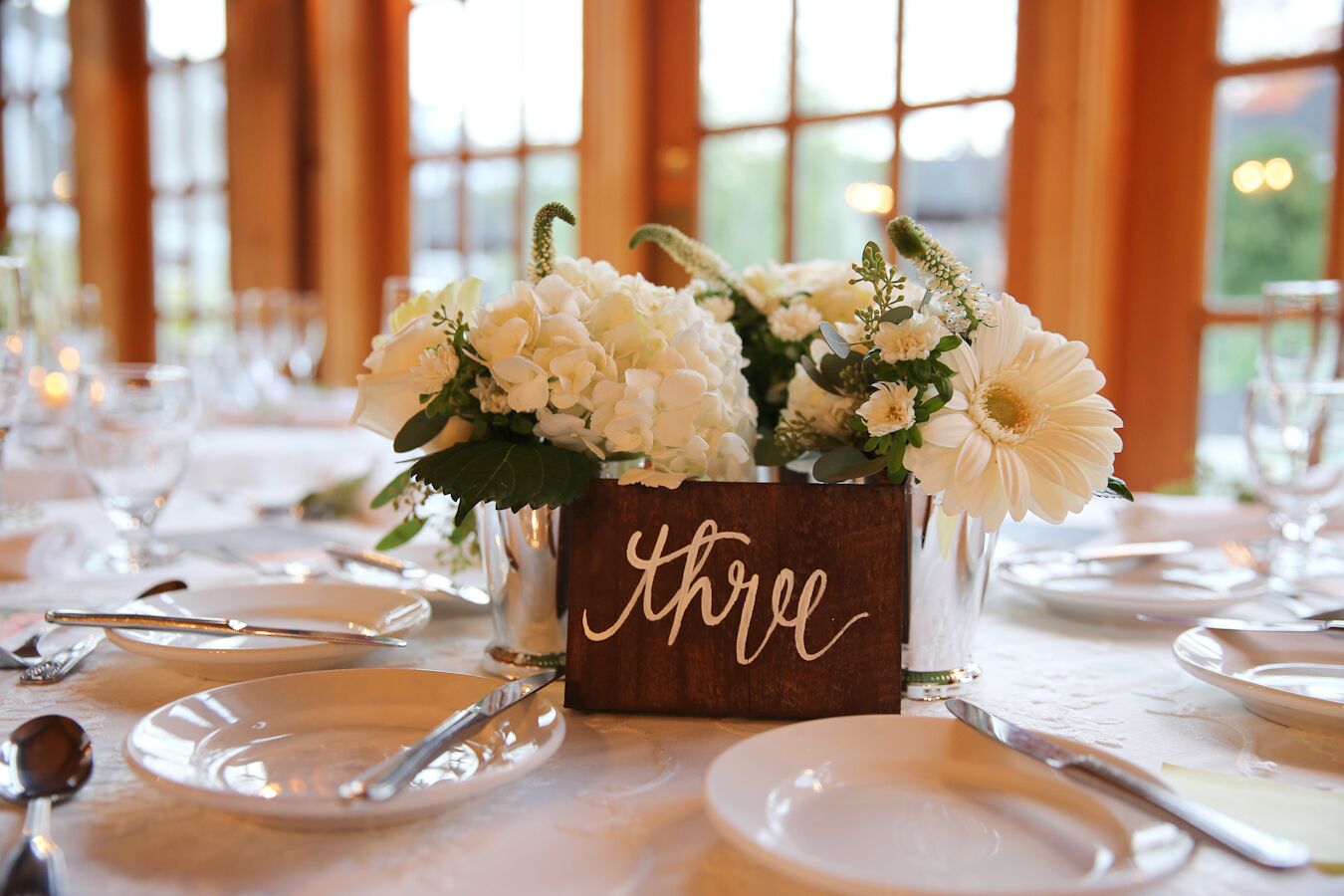 Whimsical Wooden Table Numbers