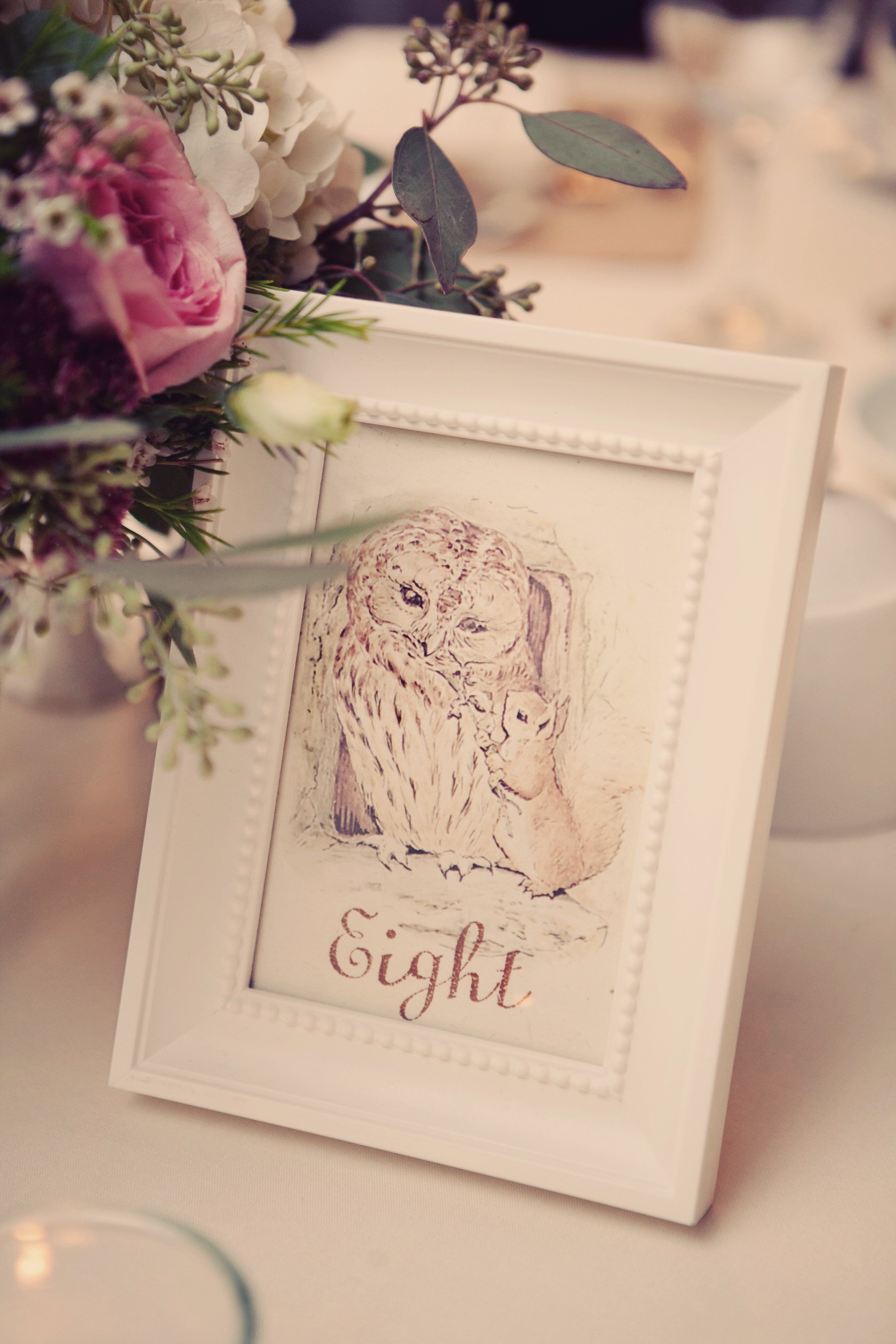 Table Name Owl Illustration