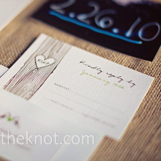 Tree Trunk Invitations