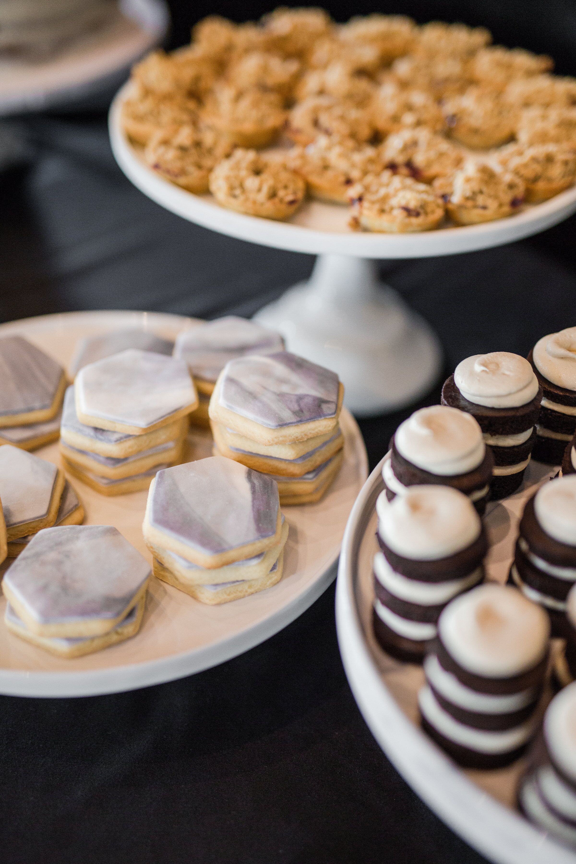 After-Dinner Dessert Bar With Marble Cookies