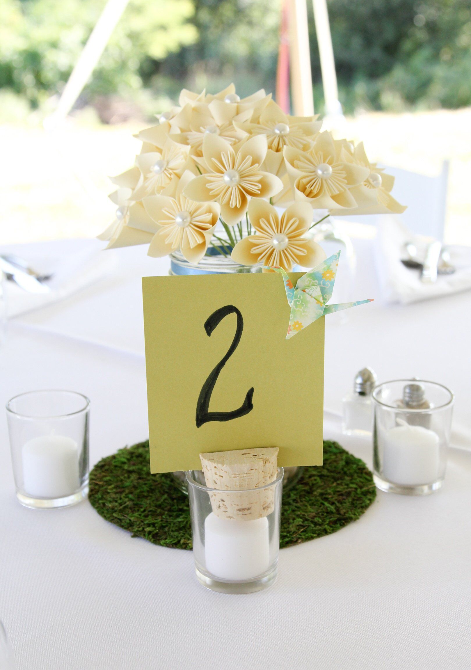 Paper Flower Centerpieces