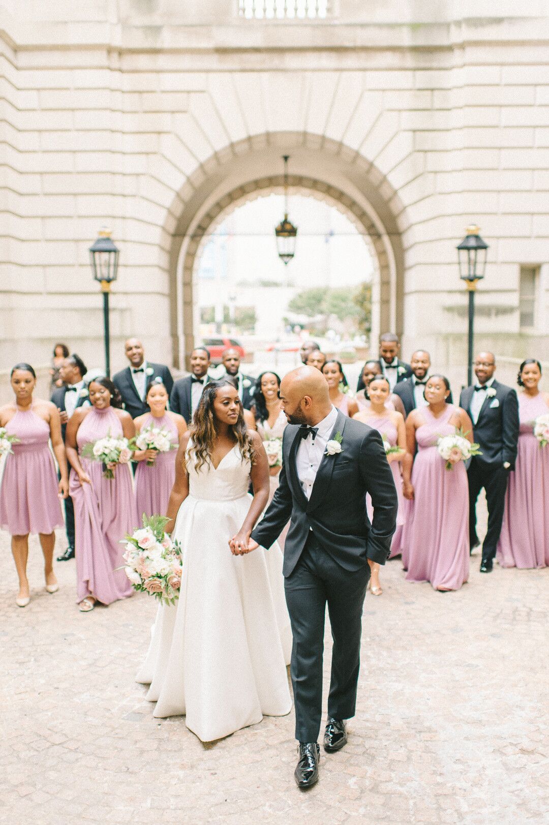 Bride, Groom and Wedding Party