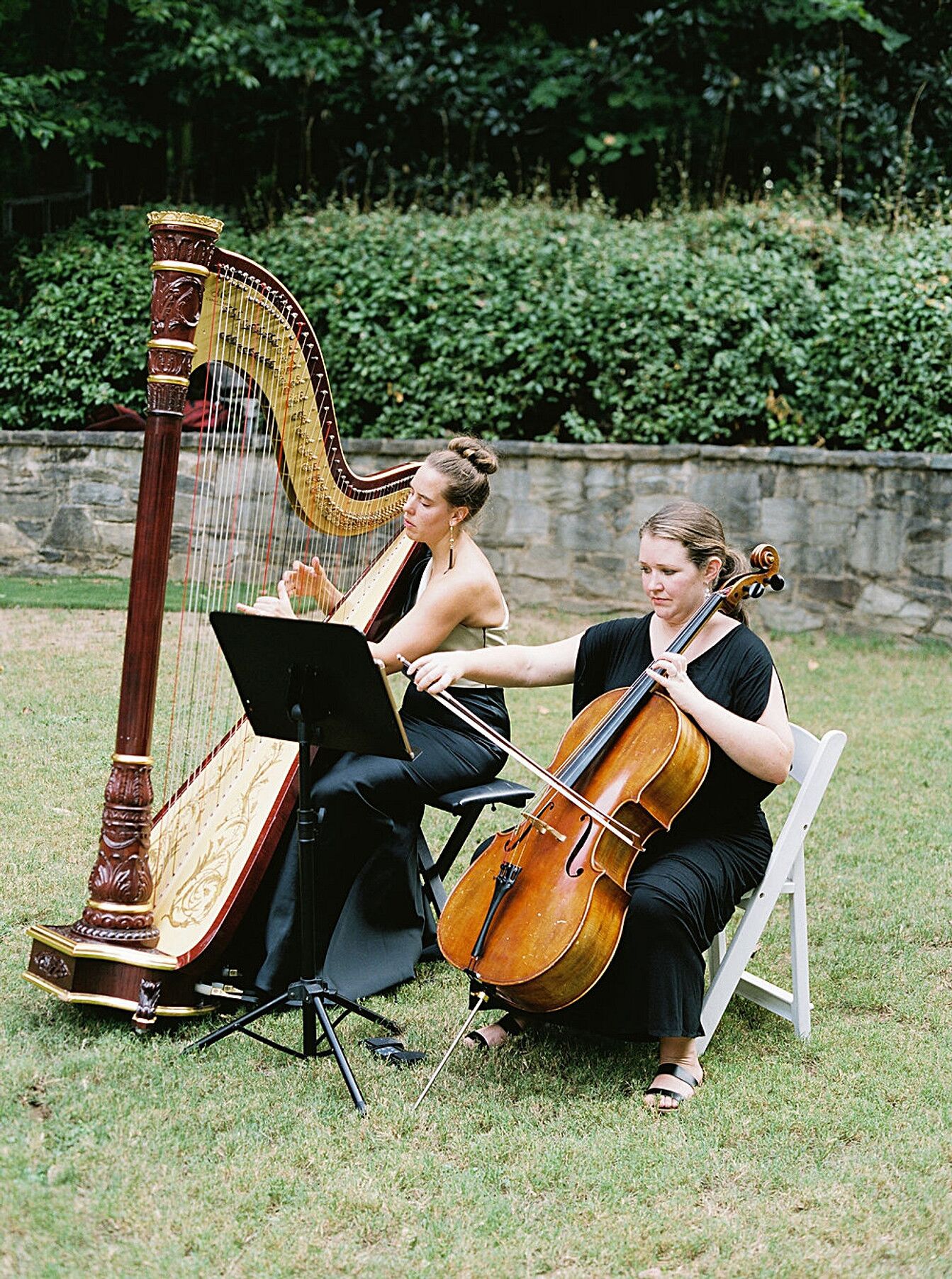 Cello and Harp Players for Wedding Ceremony at The Swan House in ...