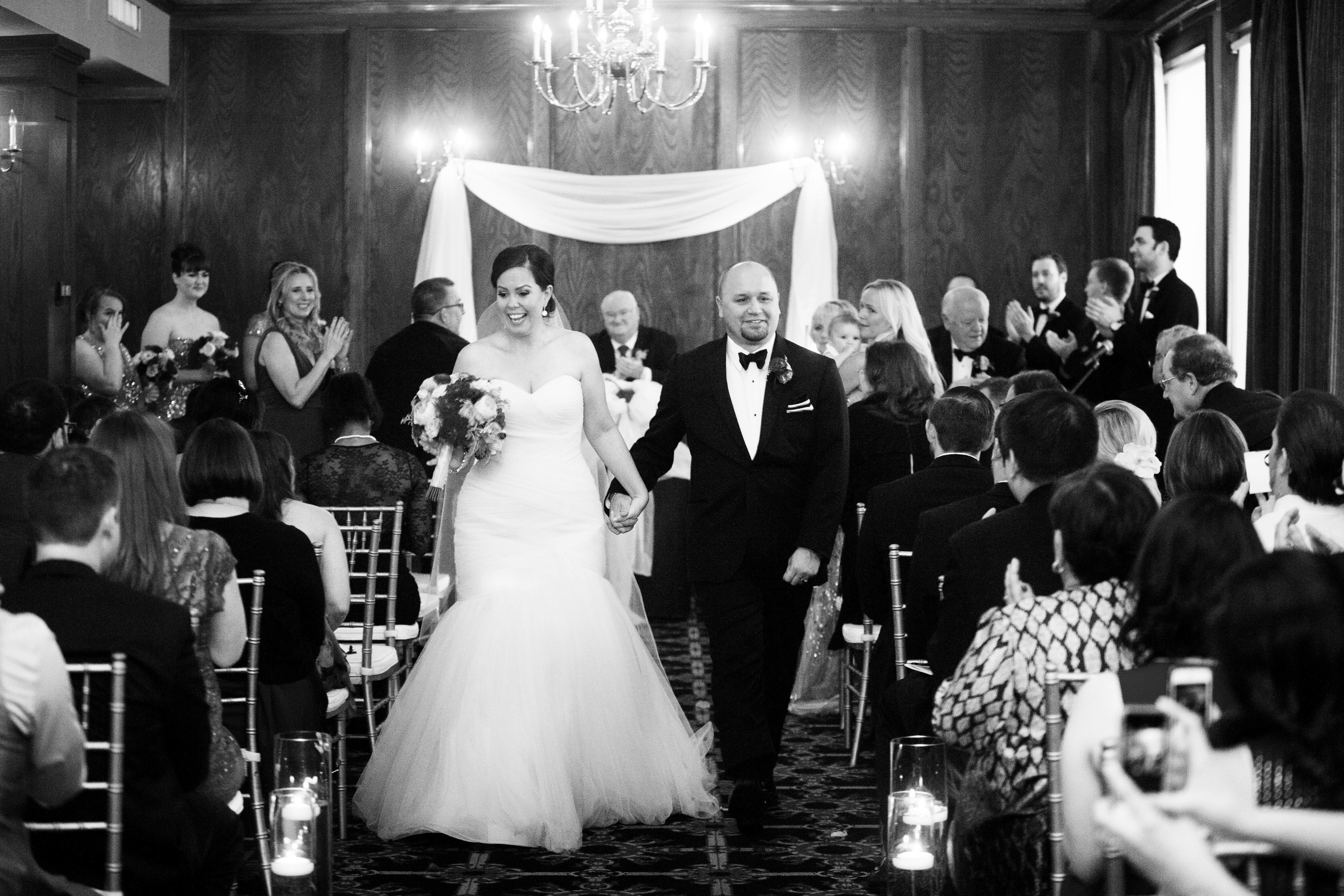 Bride and Groom Post-Ceremony Recession