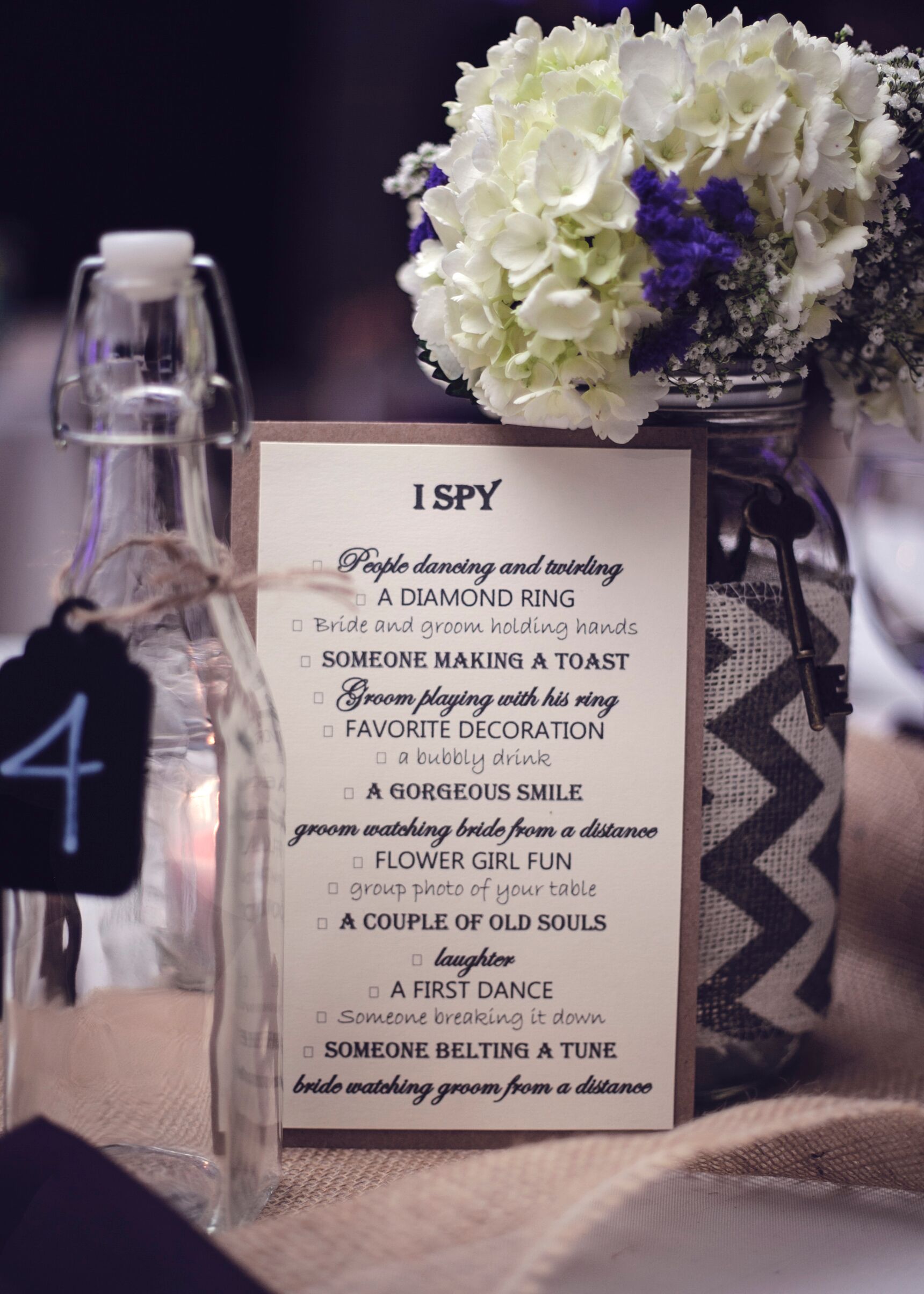 Redfield Estate "I Spy" Reception Game