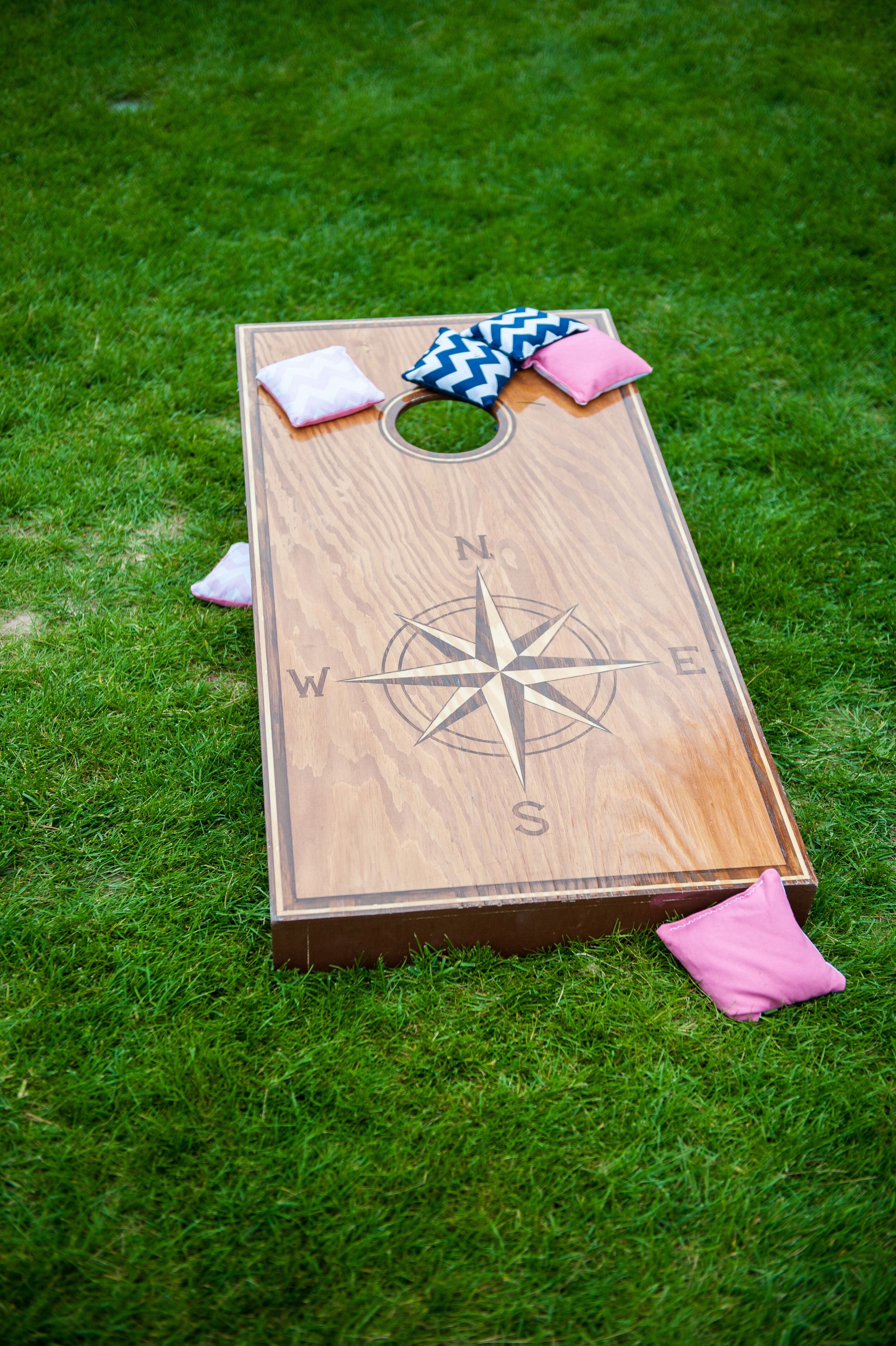Wood Corn Hole Lawn Game