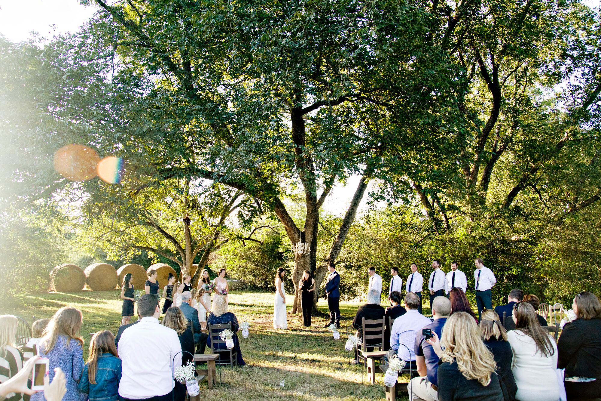 Outdoor Farm Wedding Ceremony