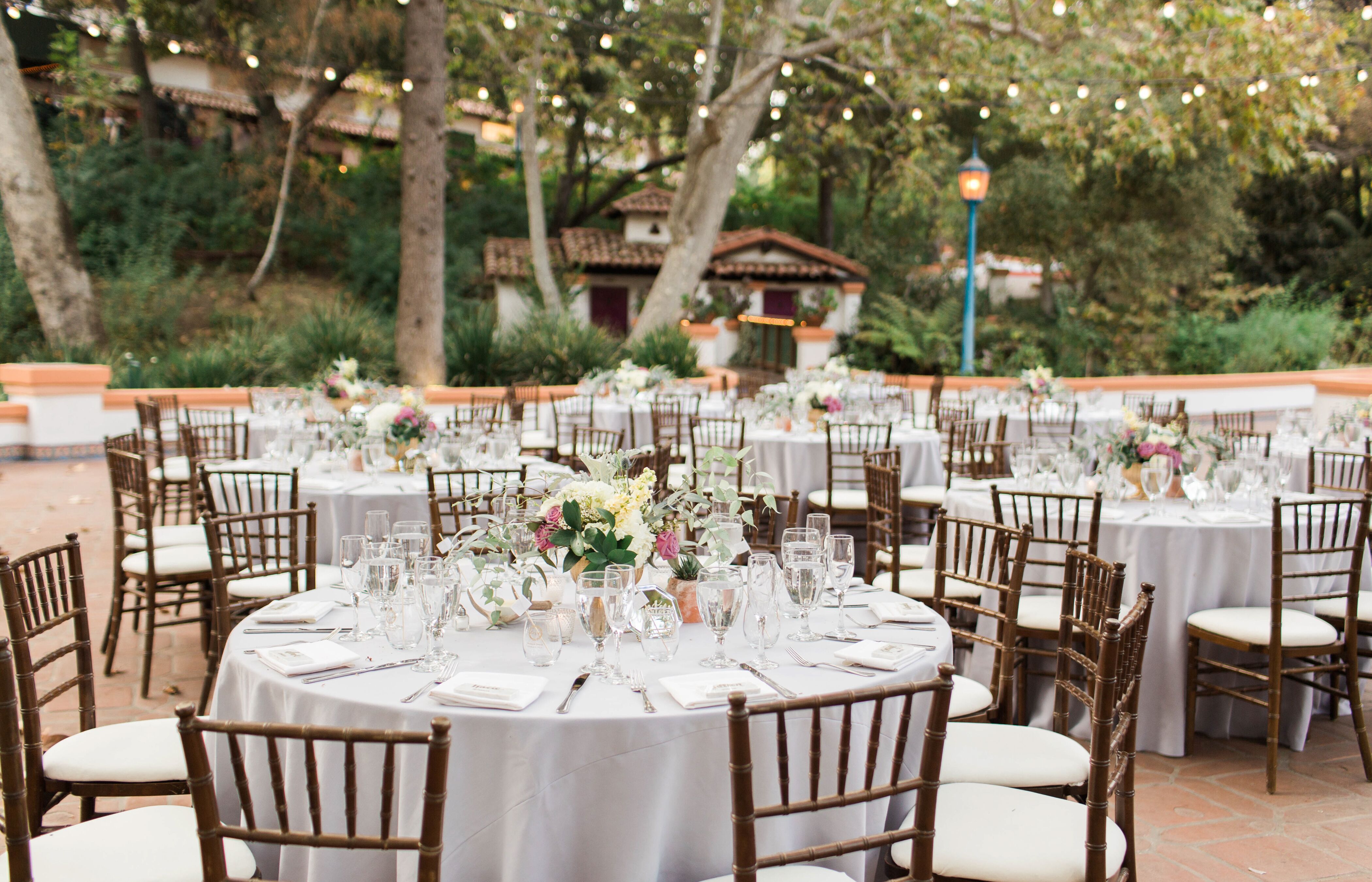 Elegant Ranch Courtyard Reception