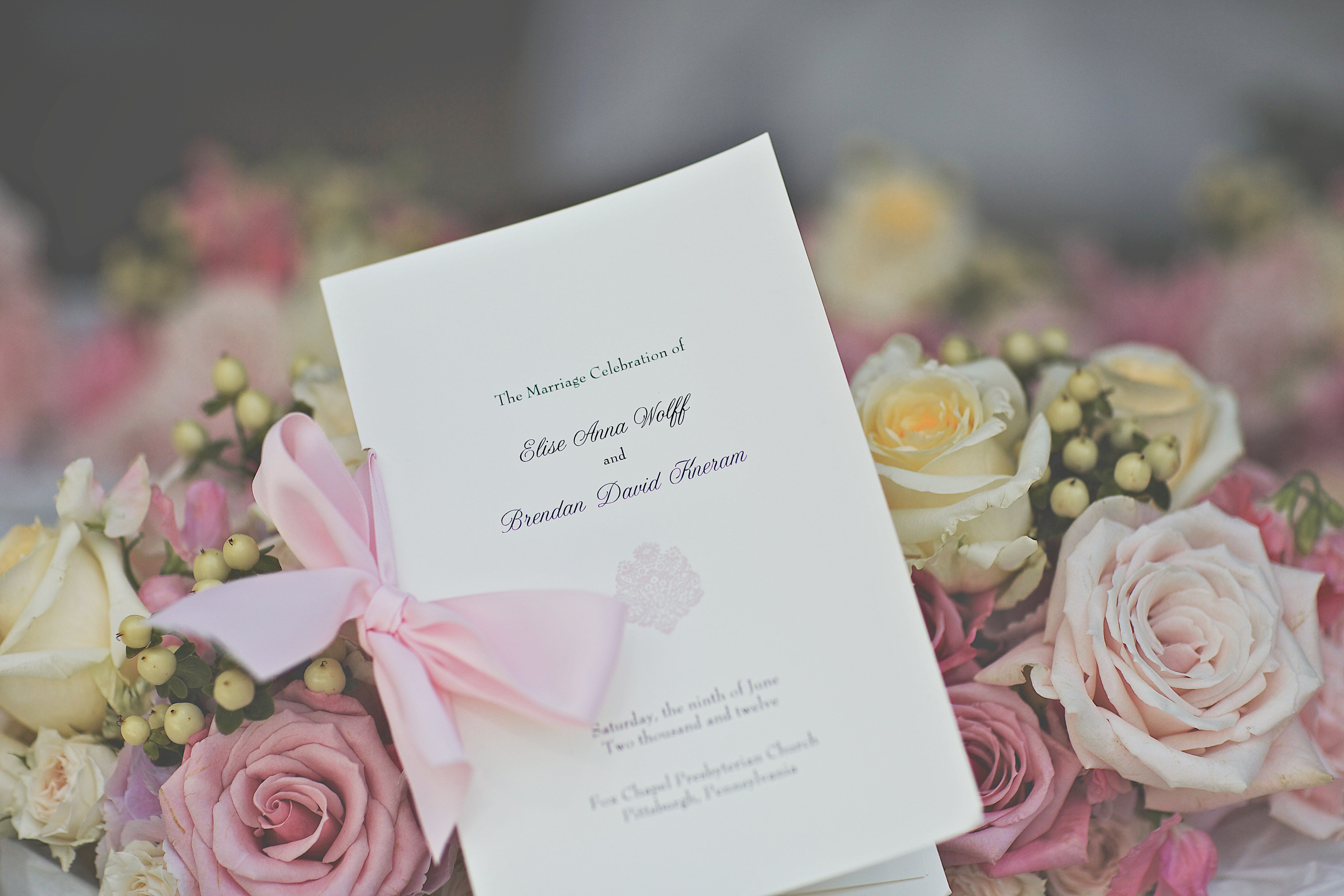 Bow-Tied Ceremony Programs