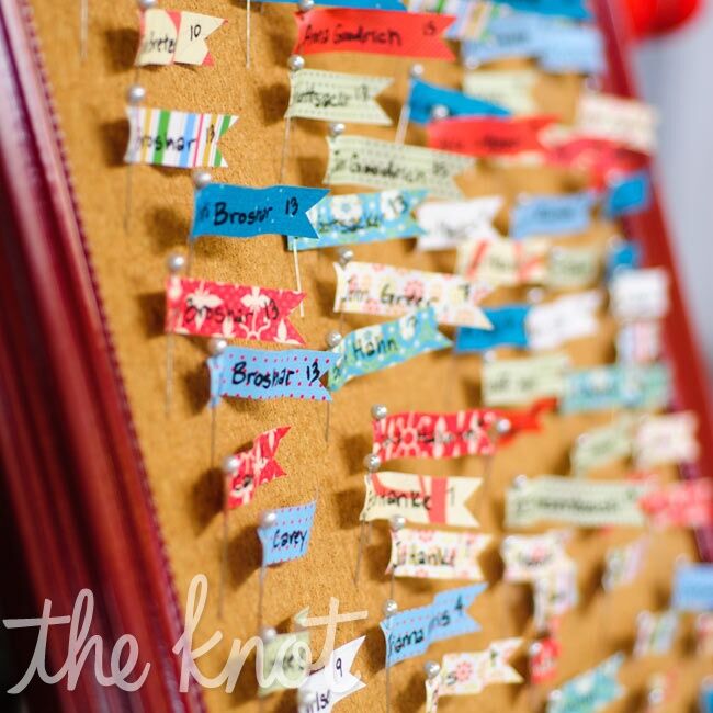 Flag Pin Escort Cards