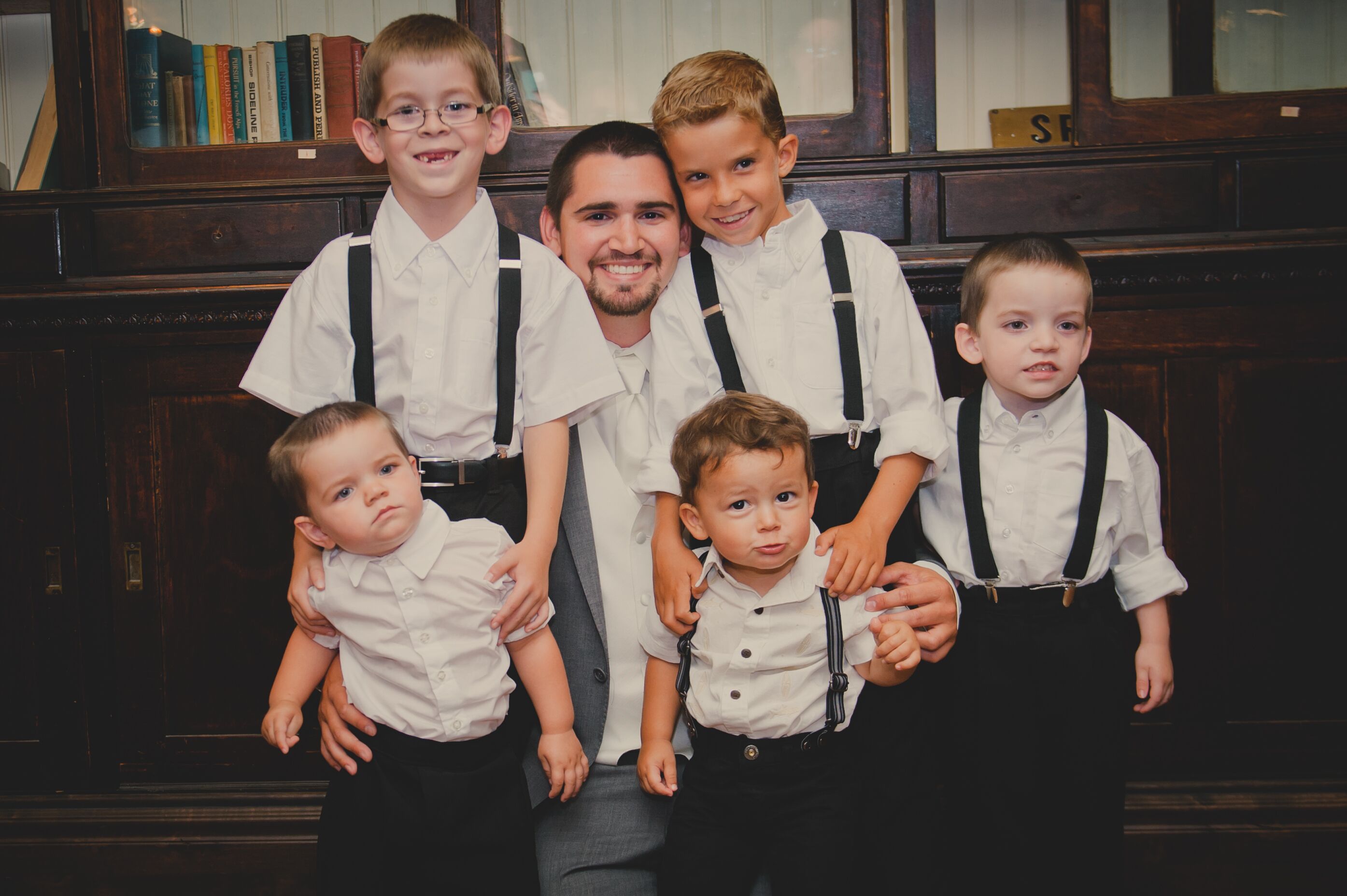 Groom with Young Family Members