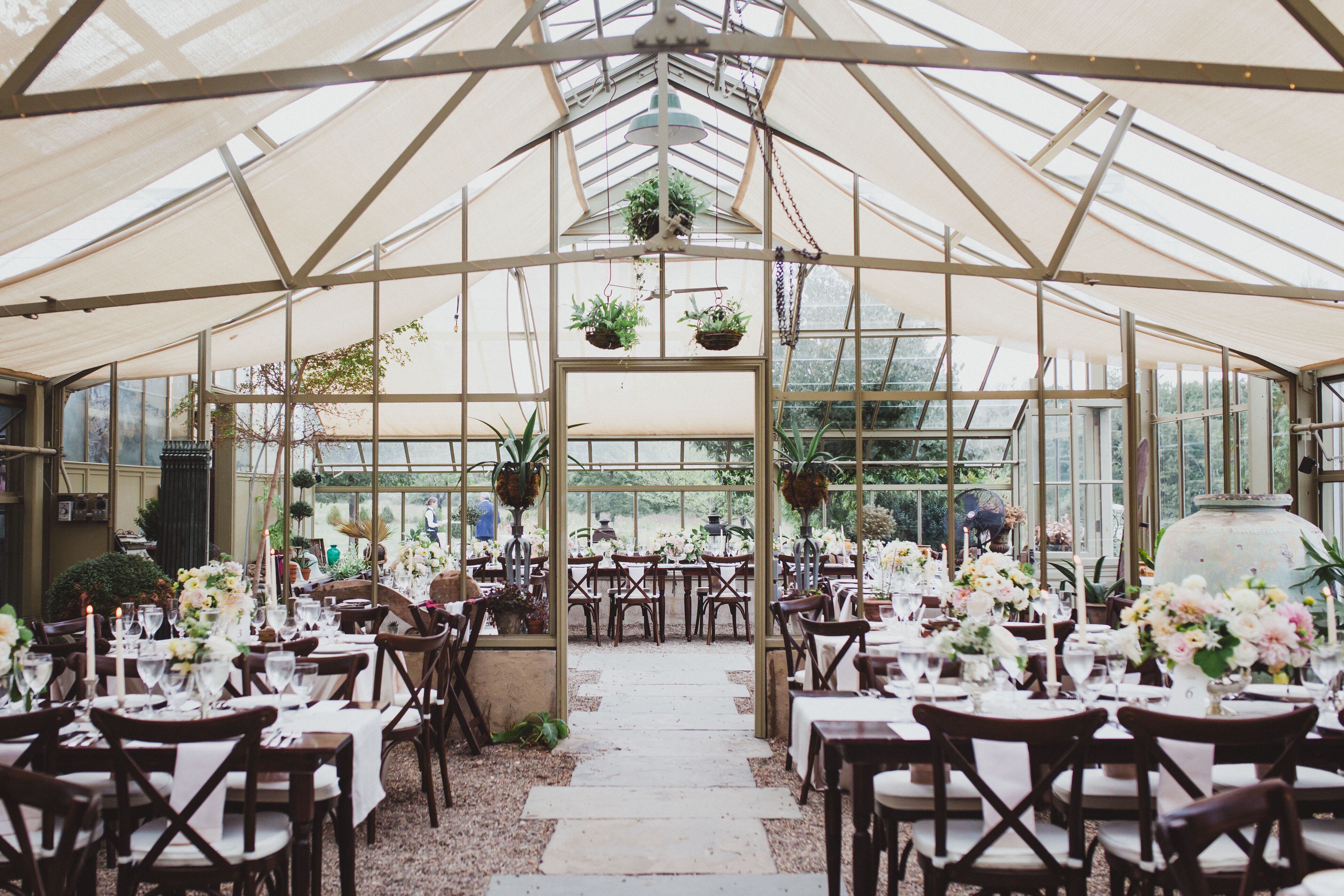 Tented Greenhouse Reception