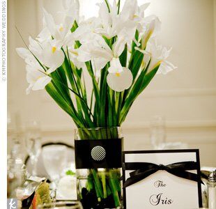 Iris Centerpieces
