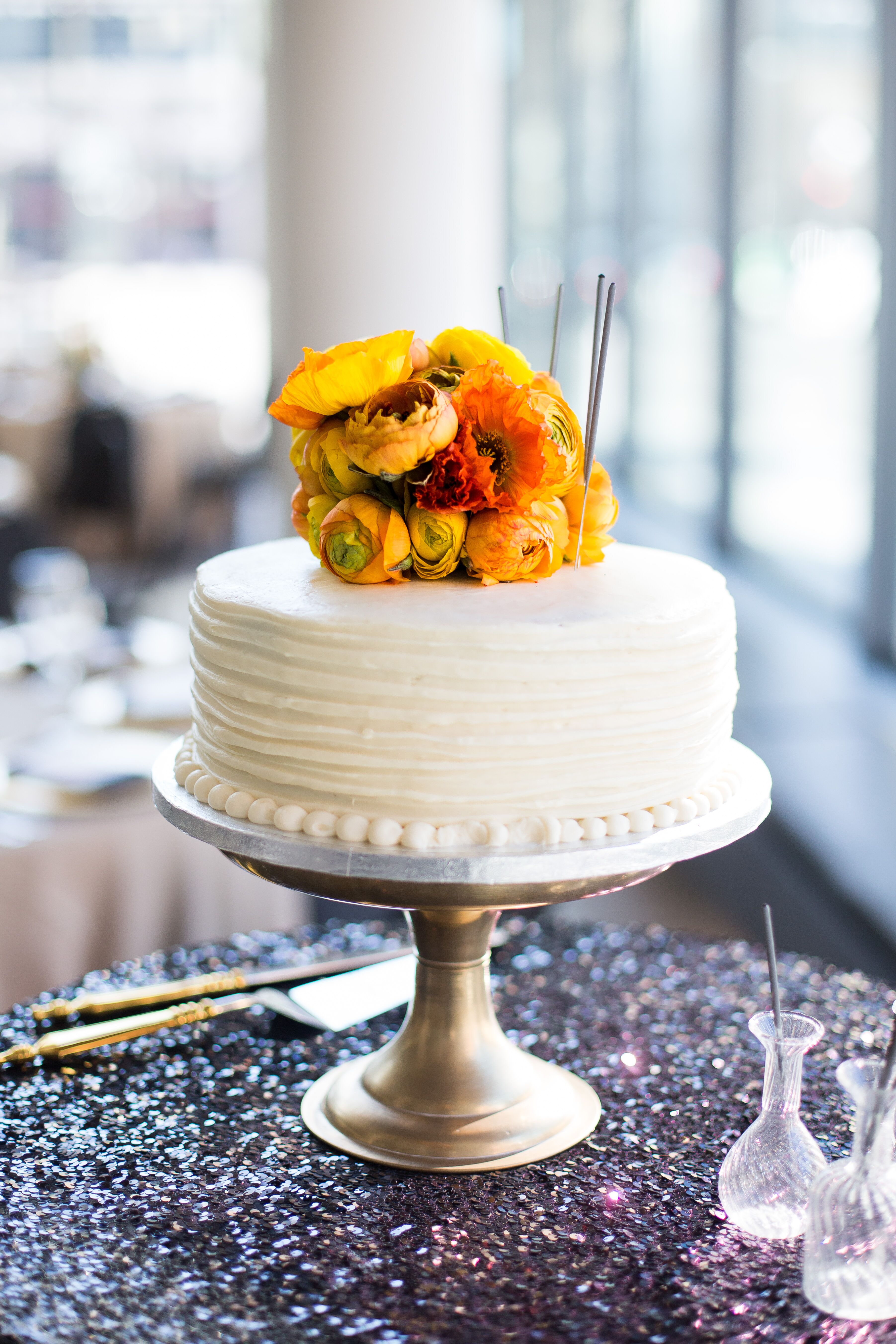 Cake With Sparklers
