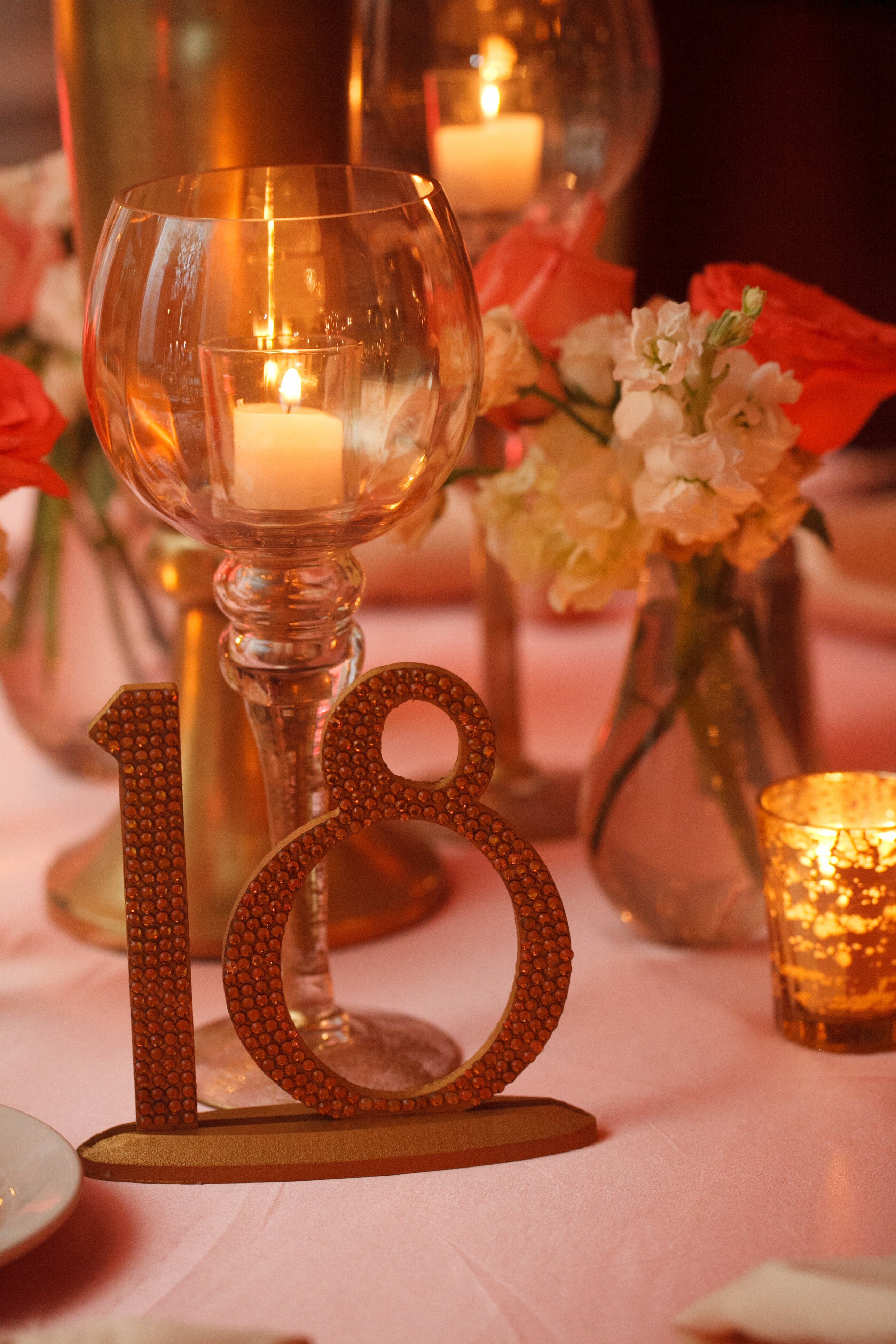 Jeweled Table Numbers