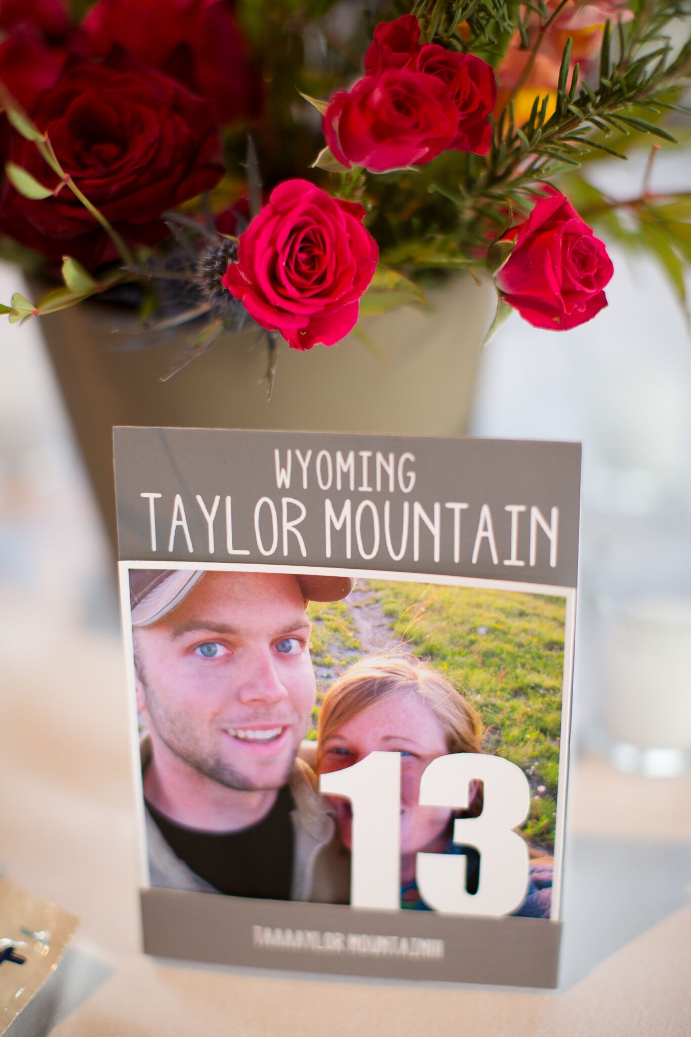 Personalized Photograph Table Numbers