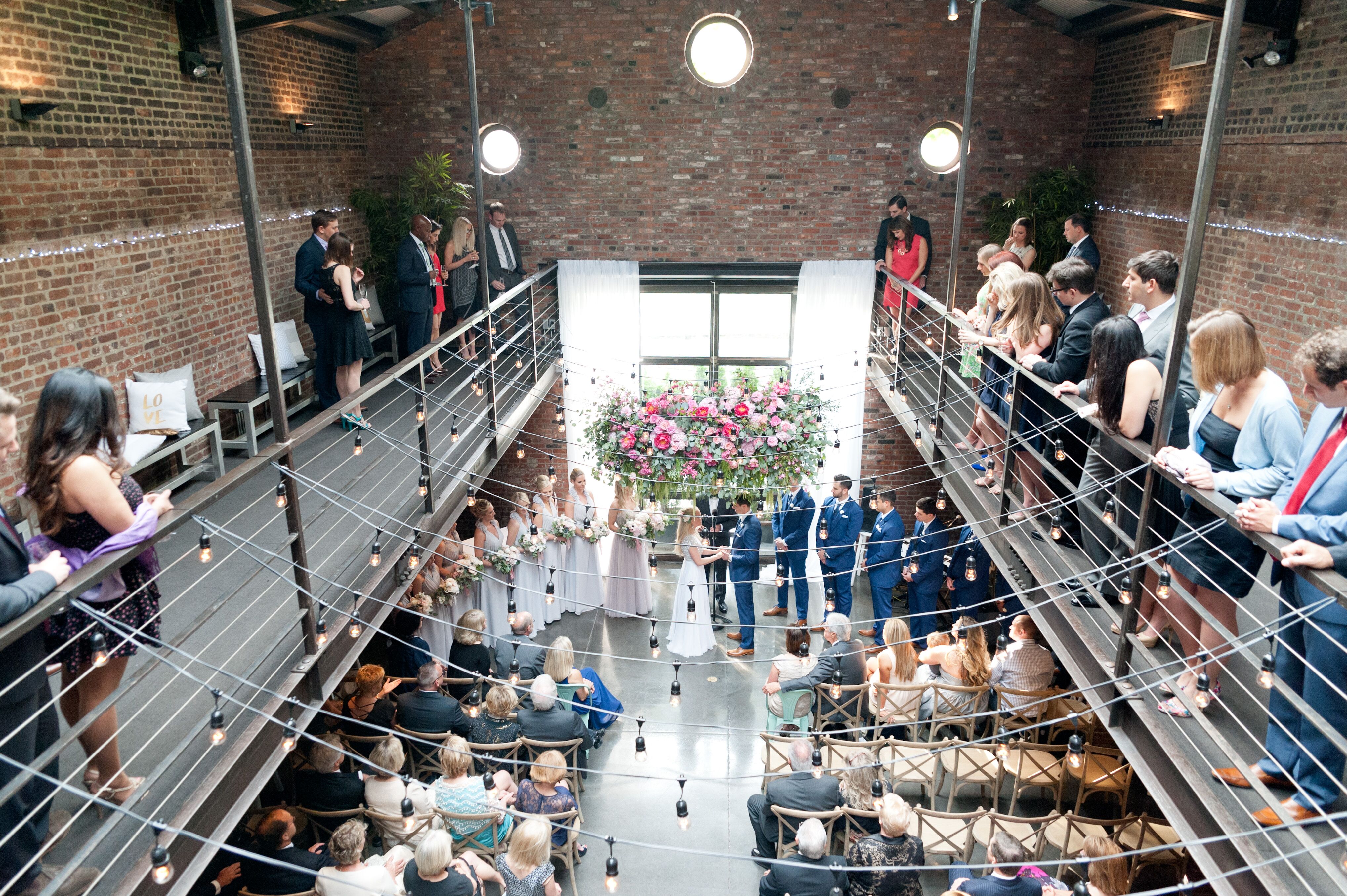 An Industrial Two-Story Ceremony