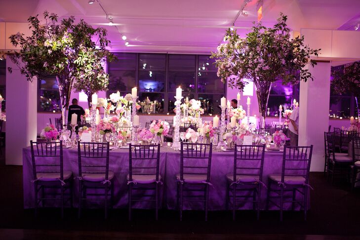 Pink and Purple Reception Decor Pink and Purple Reception Decor