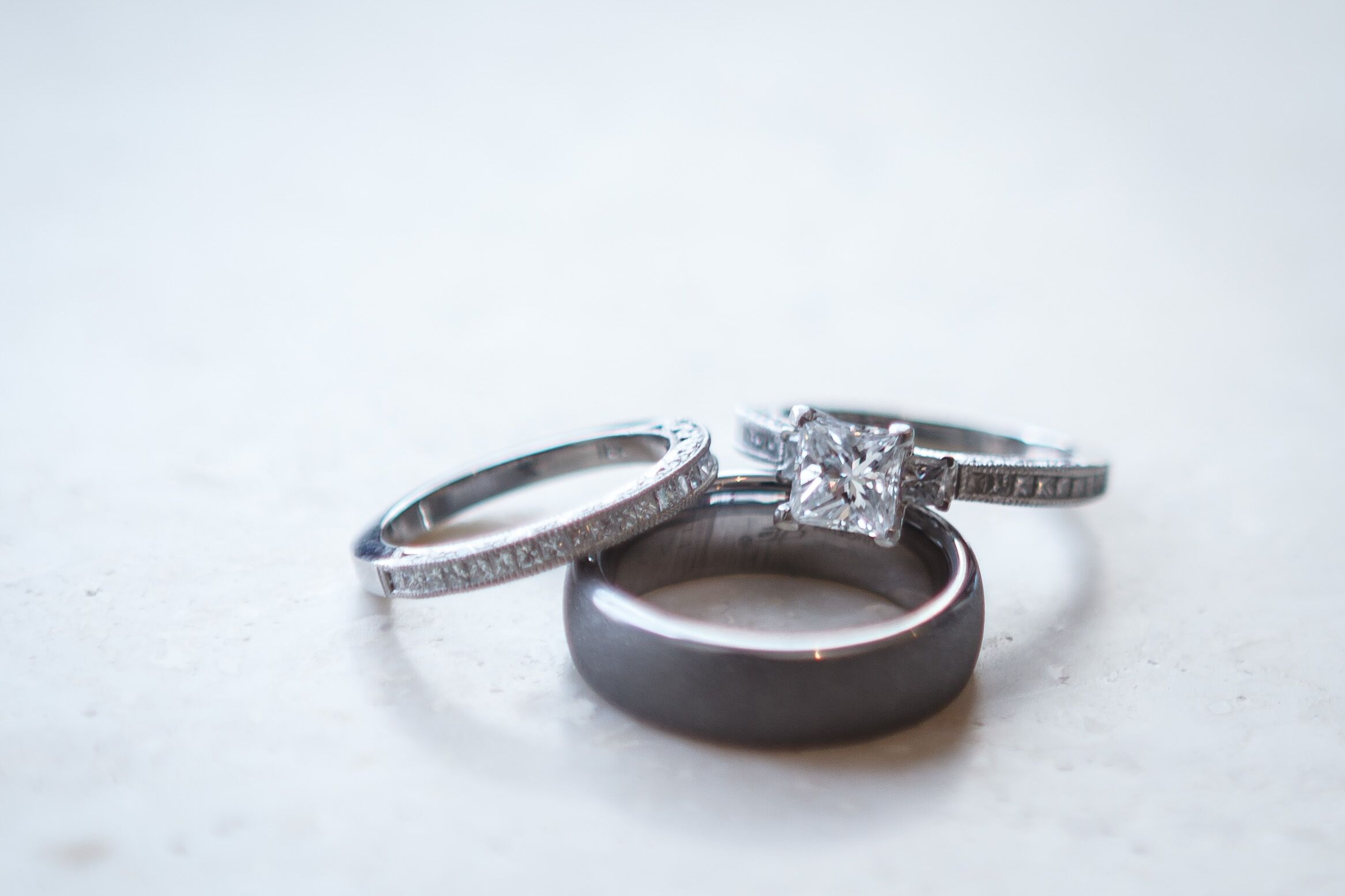 Traditional Bride and Groom Wedding Bands